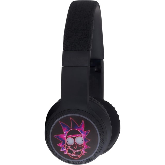 Rick & Morty Bluetooth & Wired Light Up Headphones with Mic - HMRM-BTLI ...