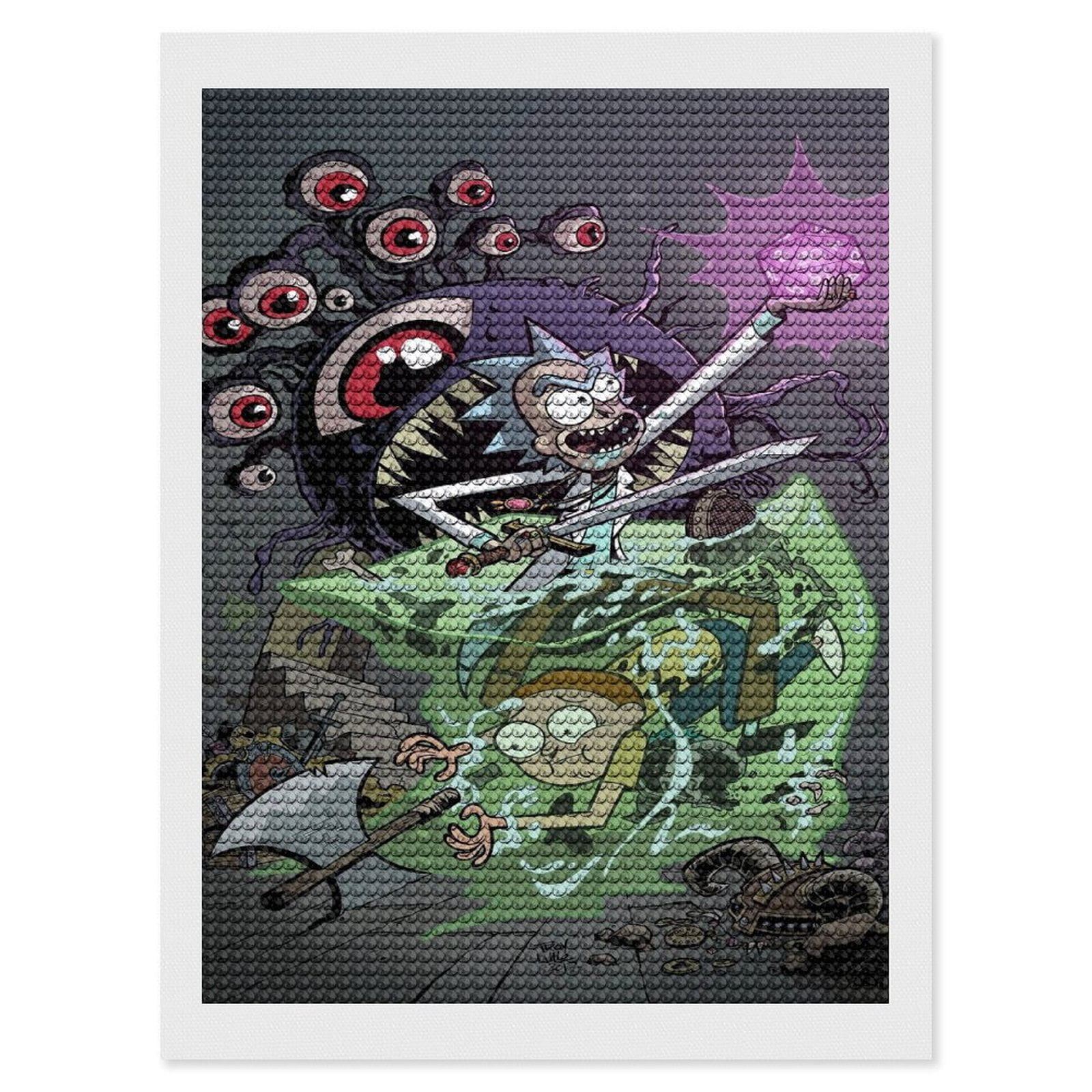 Rick And Morty Diamond Art Kits for Adults 5D Diamond Art Kit Paint by ...