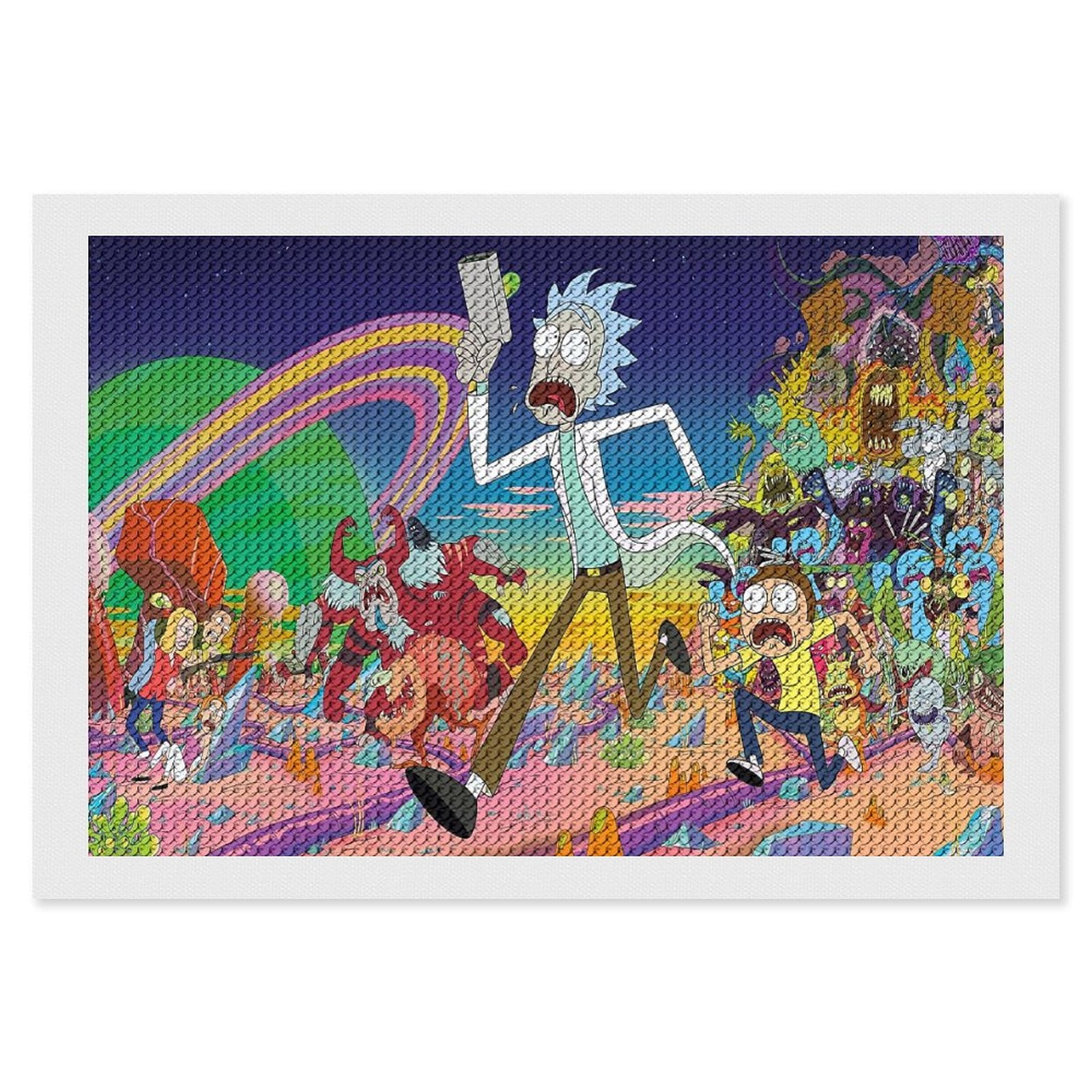 Rick And Morty Diamond Art Kits for Adults 5D Diamond Art Kit Paint by ...