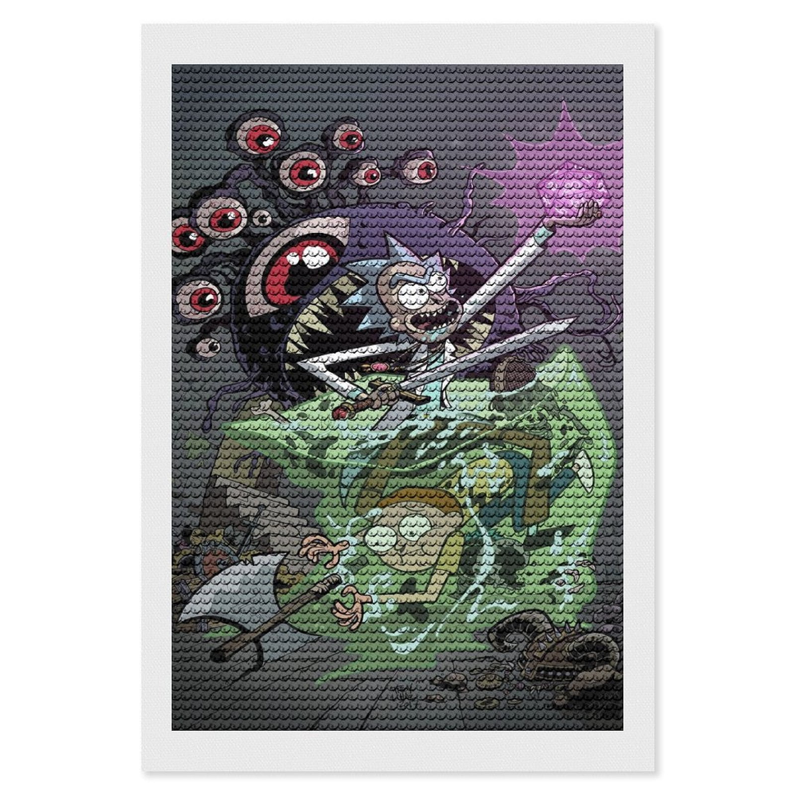 Rick And Morty Diamond Art Kits for Adults 5D Diamond Art Kit Paint by ...