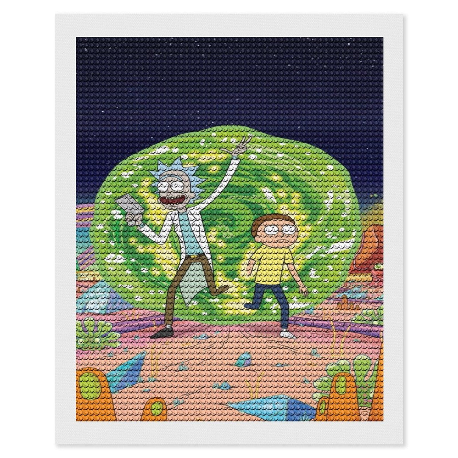 Rick And Morty Diamond Art Kits for Adults 5D Diamond Art Kit Paint by ...