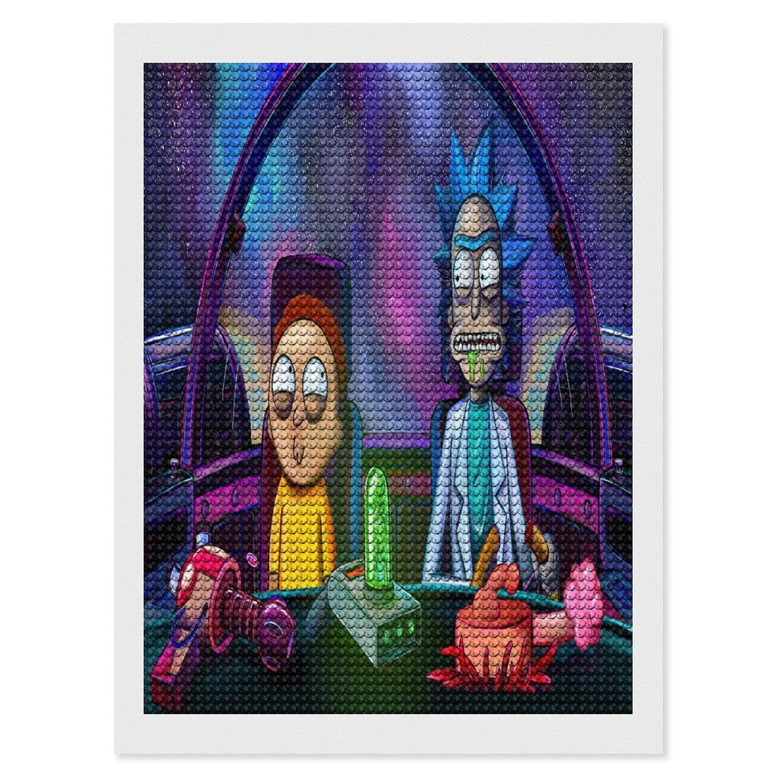 Rick And Morty Diamond Art Kits for Adults 5D Diamond Art Kit Paint by ...