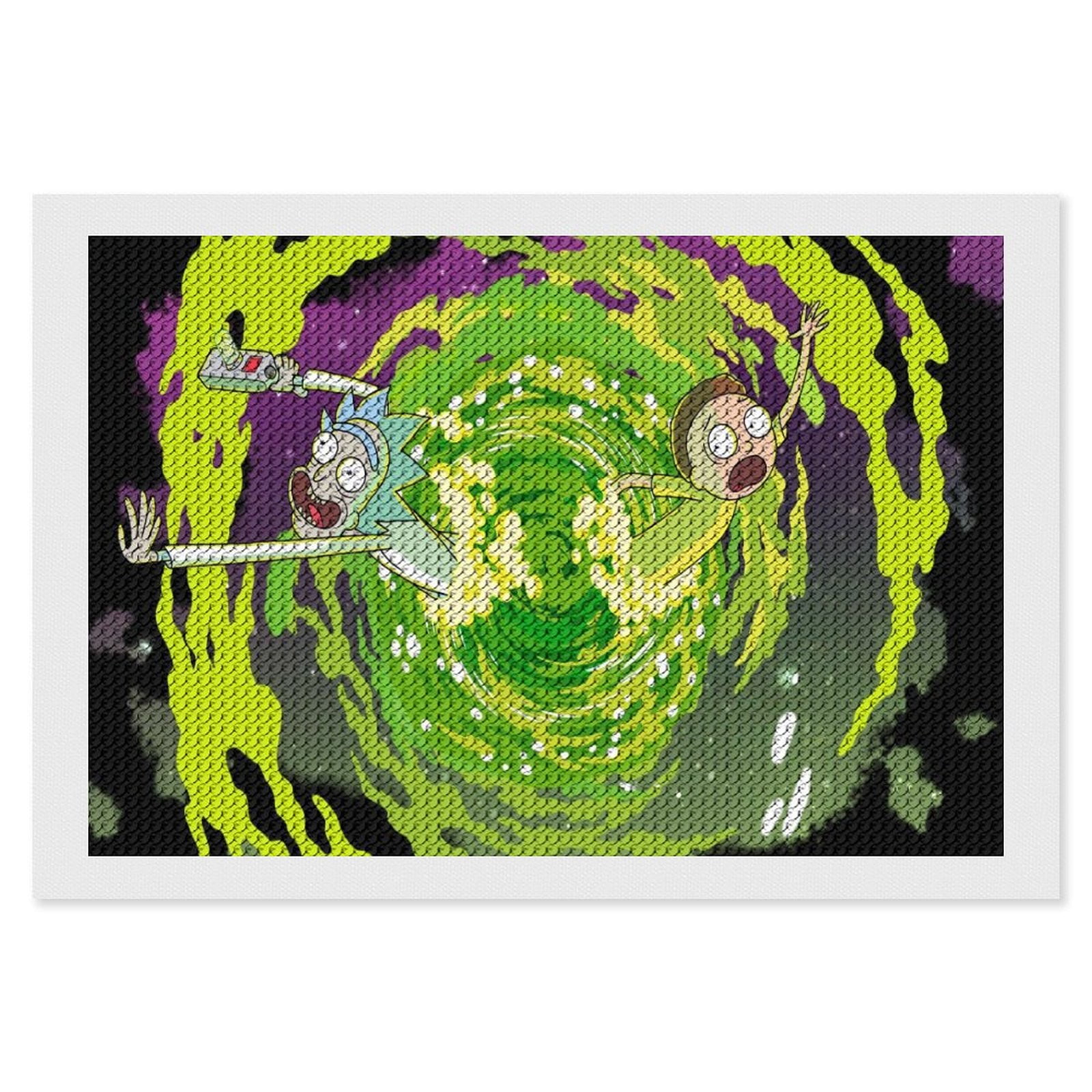 Rick And Morty Diamond Art Kits for Adults 5D Diamond Art Kit Paint by ...