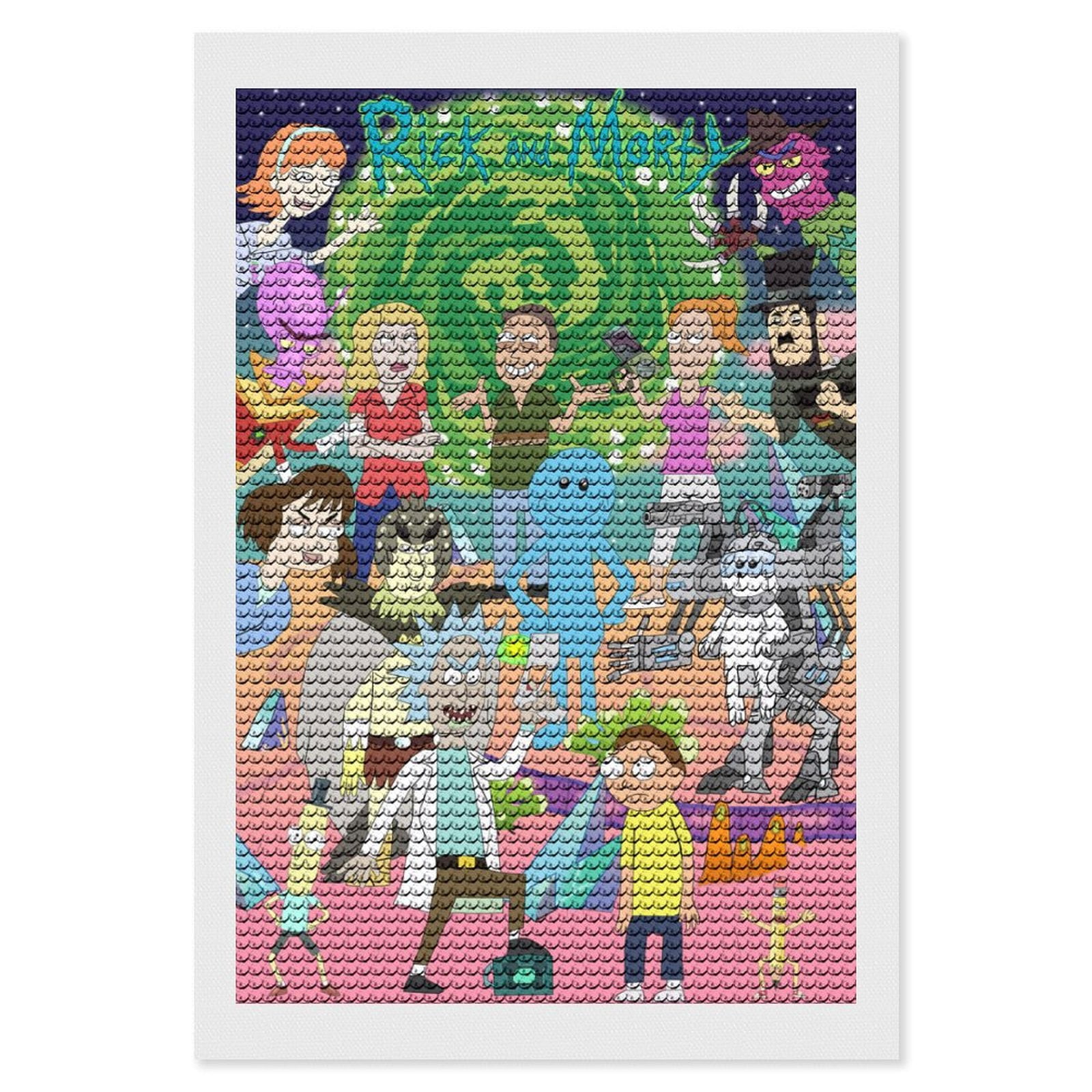 Rick And Morty Diamond Art Kits for Adults 5D Diamond Art Kit Paint by ...