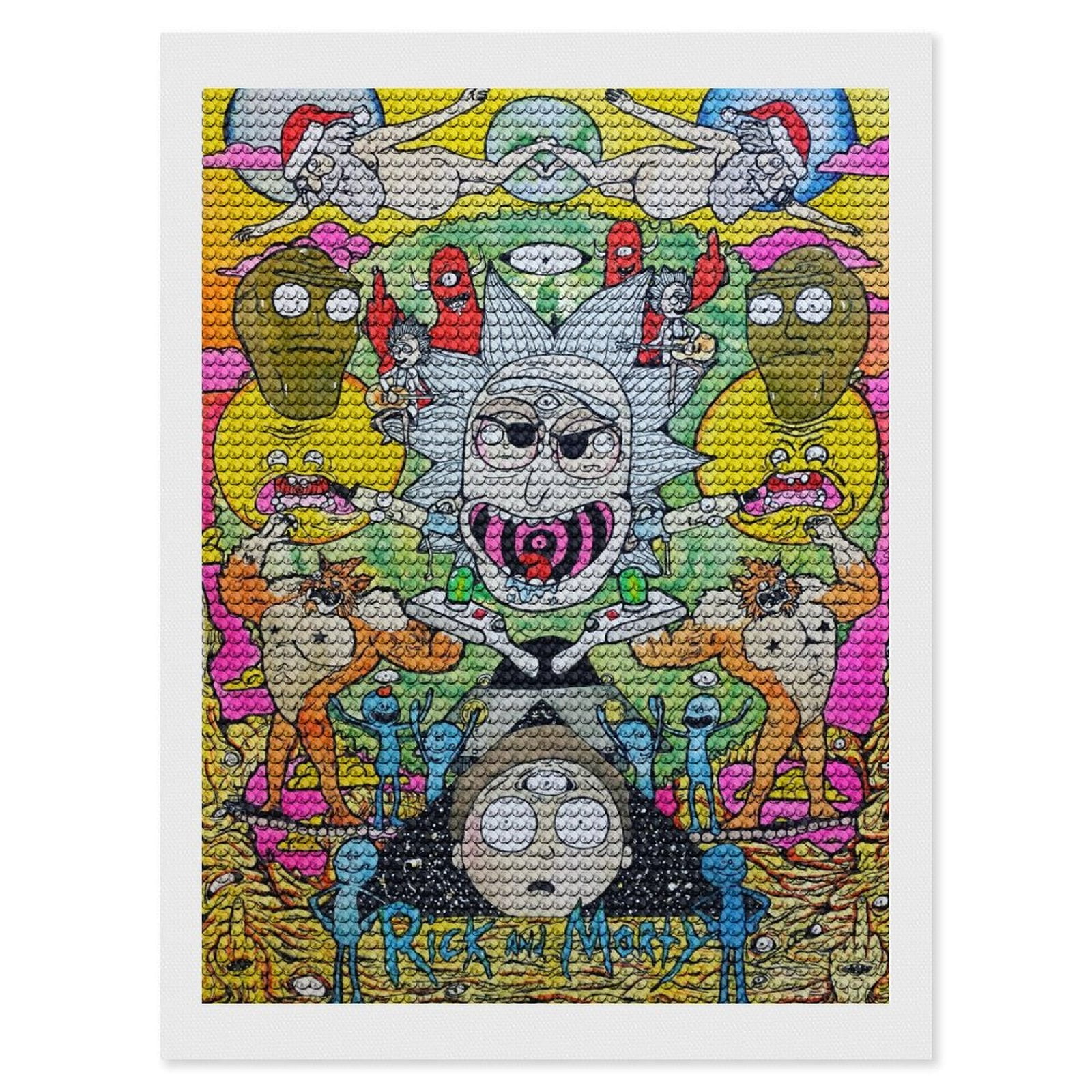 Rick And Morty Diamond Art Kits for Adults 5D Diamond Art Kit Paint by ...