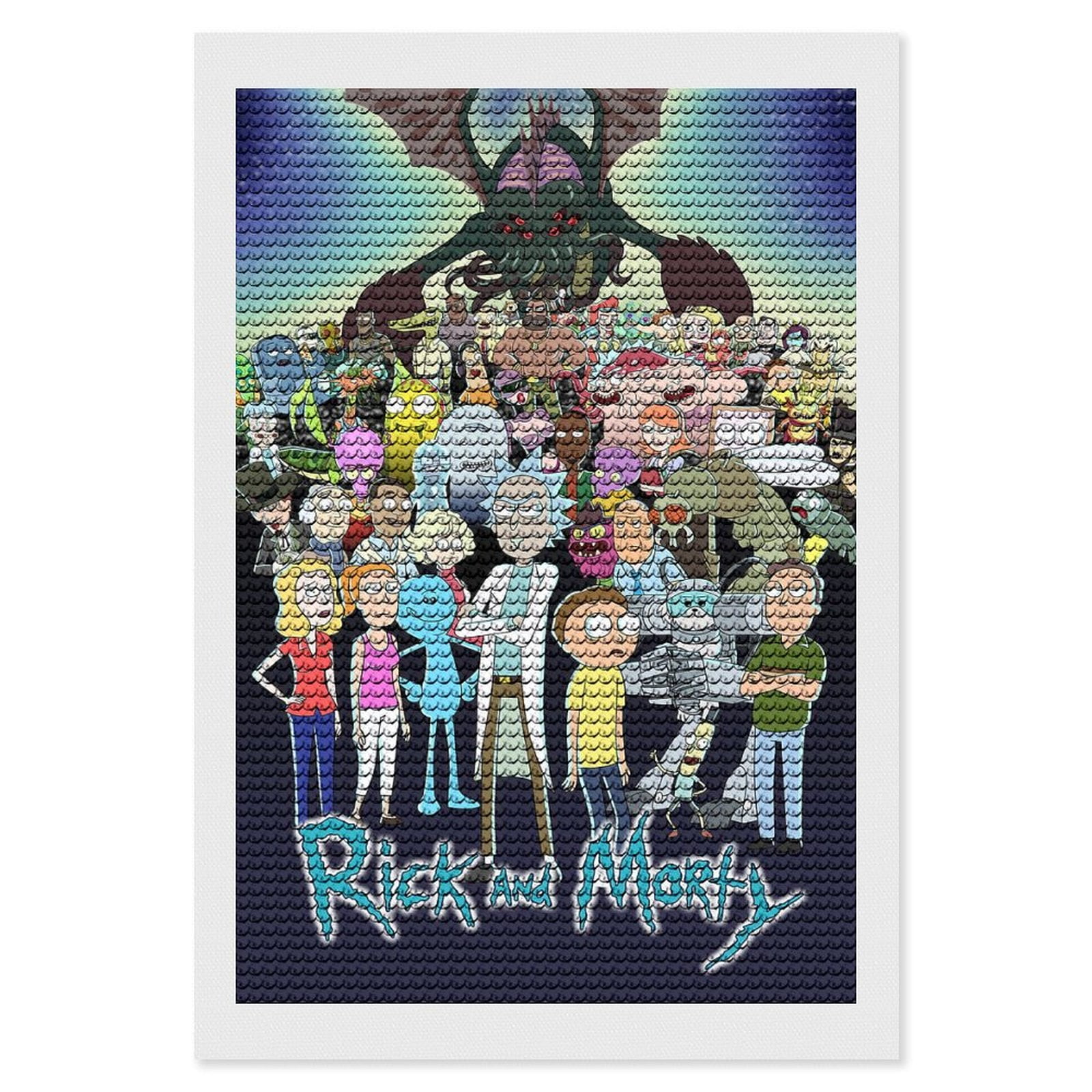 Rick And Morty Diamond Art Kits for Adults 5D Diamond Art Kit Paint by ...