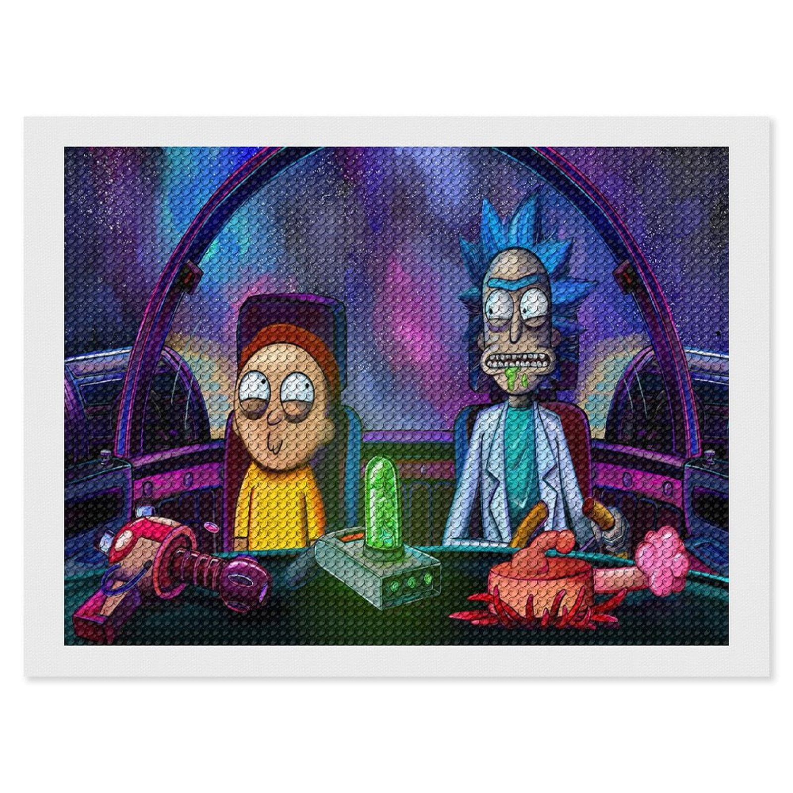 Rick And Morty Diamond Art Kits for Adults 5D Diamond Art Kit Paint by ...