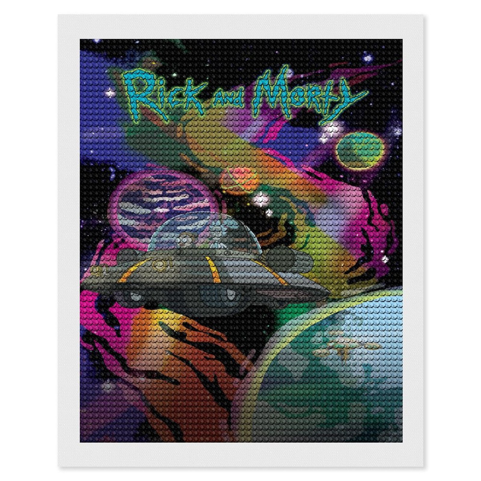 Rick and Mor-t Diamond Art Kits DIY 5D Anime Painting by Number Kits ...
