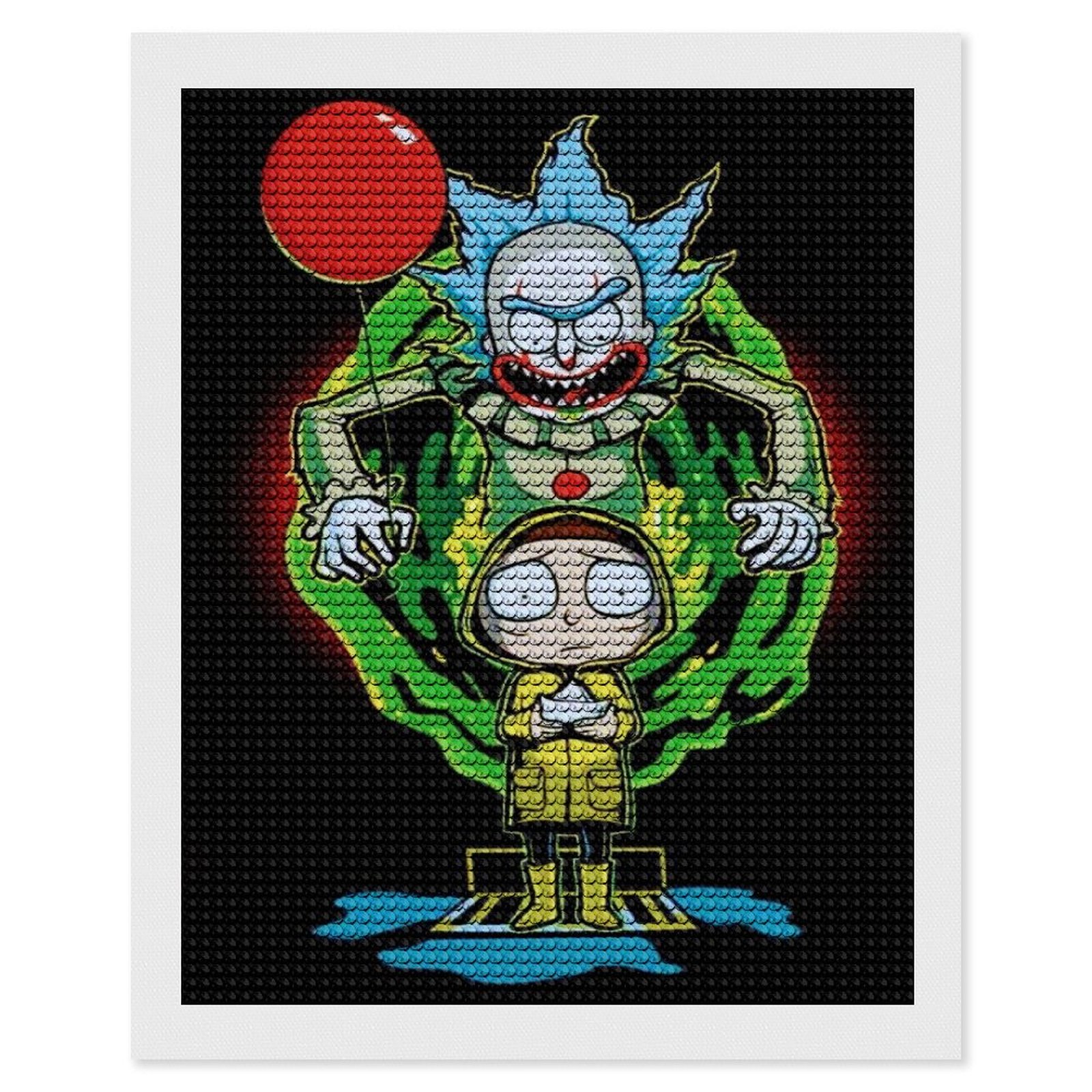Rick and Mor-t Diamond Art Kits DIY 5D Anime Painting by Number Kits ...