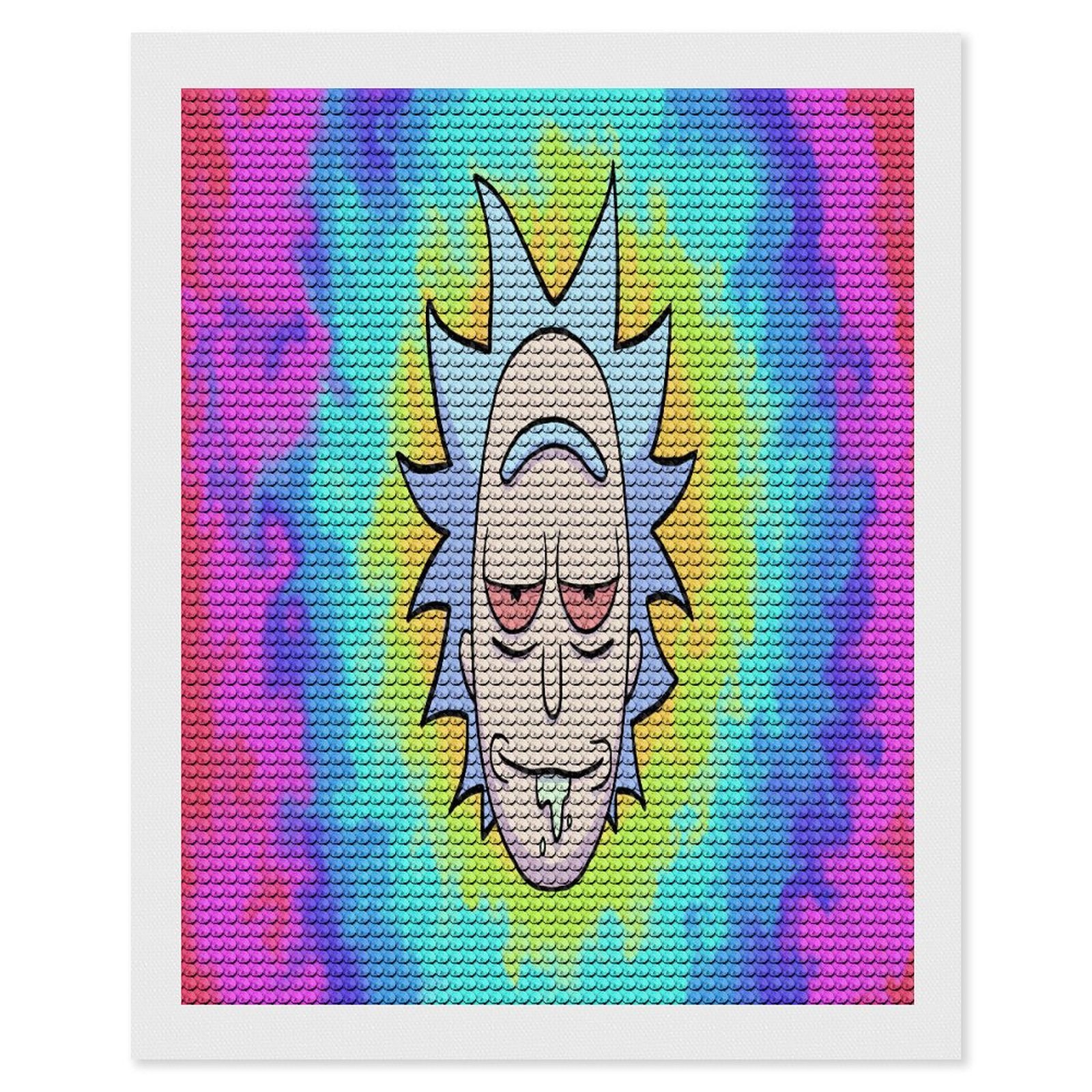 Rick and Mor-t Diamond Art Kits DIY 5D Anime Painting by Number Kits ...
