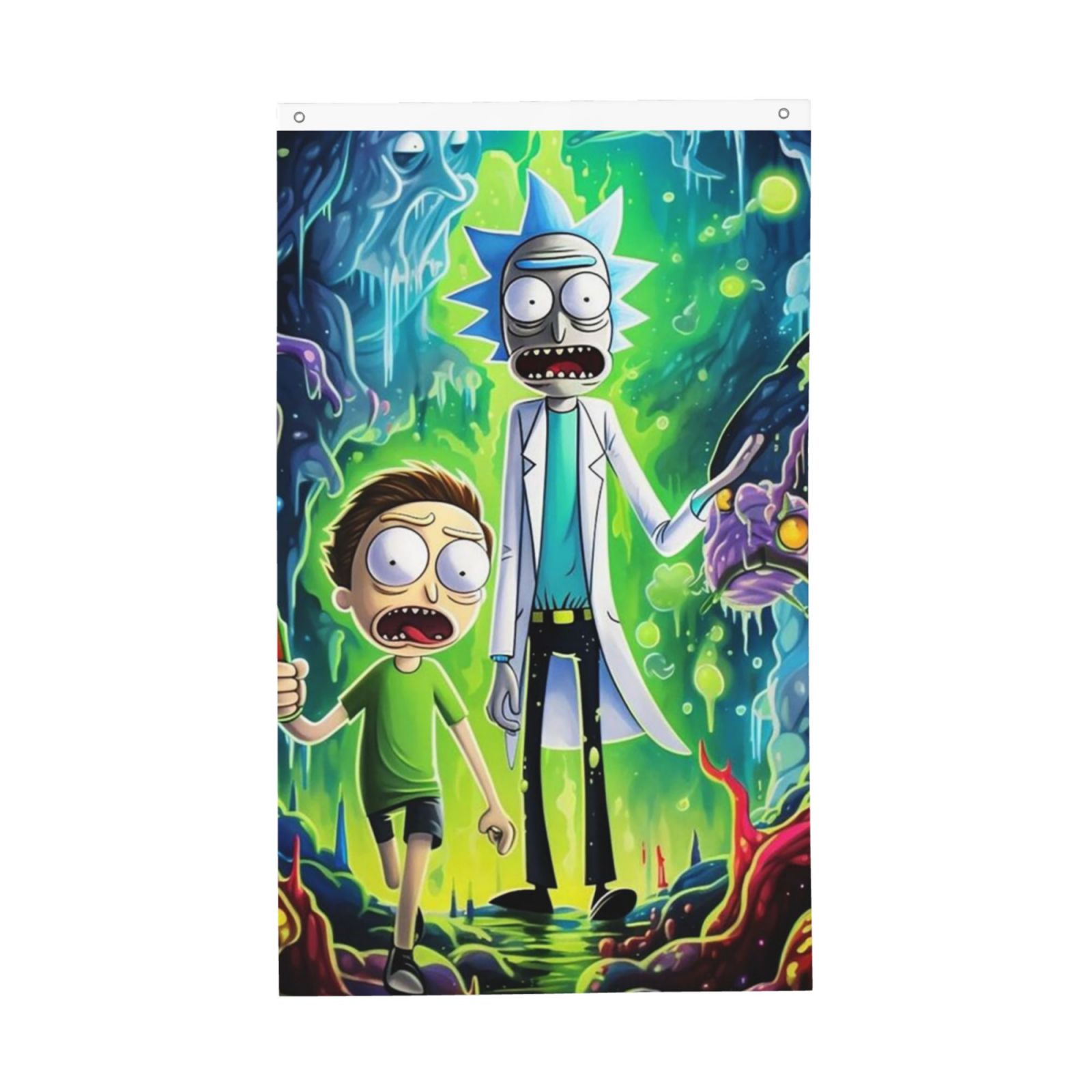 Rick & Morty Flag, 3x5FT Garden Flags, Spring Seasonal Flag for Outdoor ...