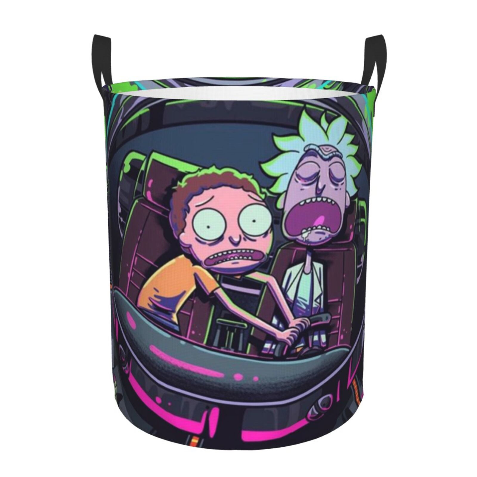 Rick And Morty Laundry Basket Circular Laundry Hamper Dirty Clothes ...
