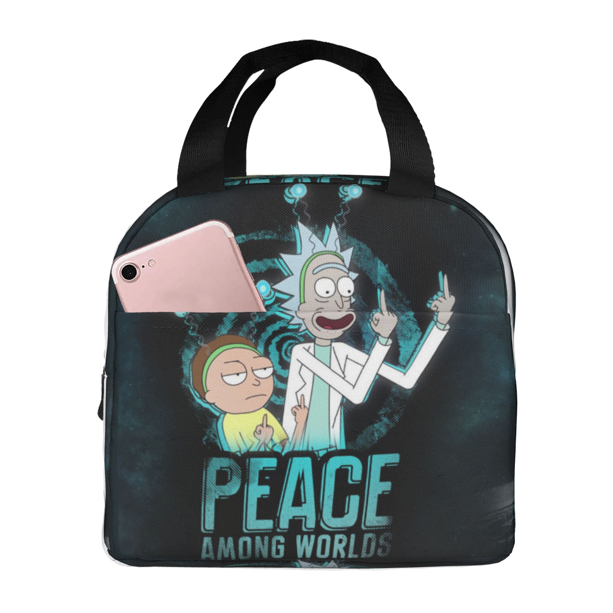Rick and Morty Lunch Box Lunch Bag Reusable Insulated Lunch Box Meal ...