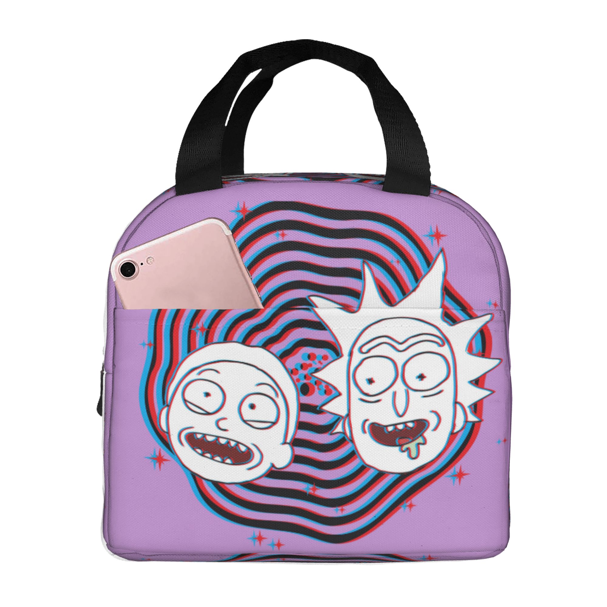 Rick and Morty Lunch Box Lunch Bag Reusable Insulated Lunch Box Meal ...