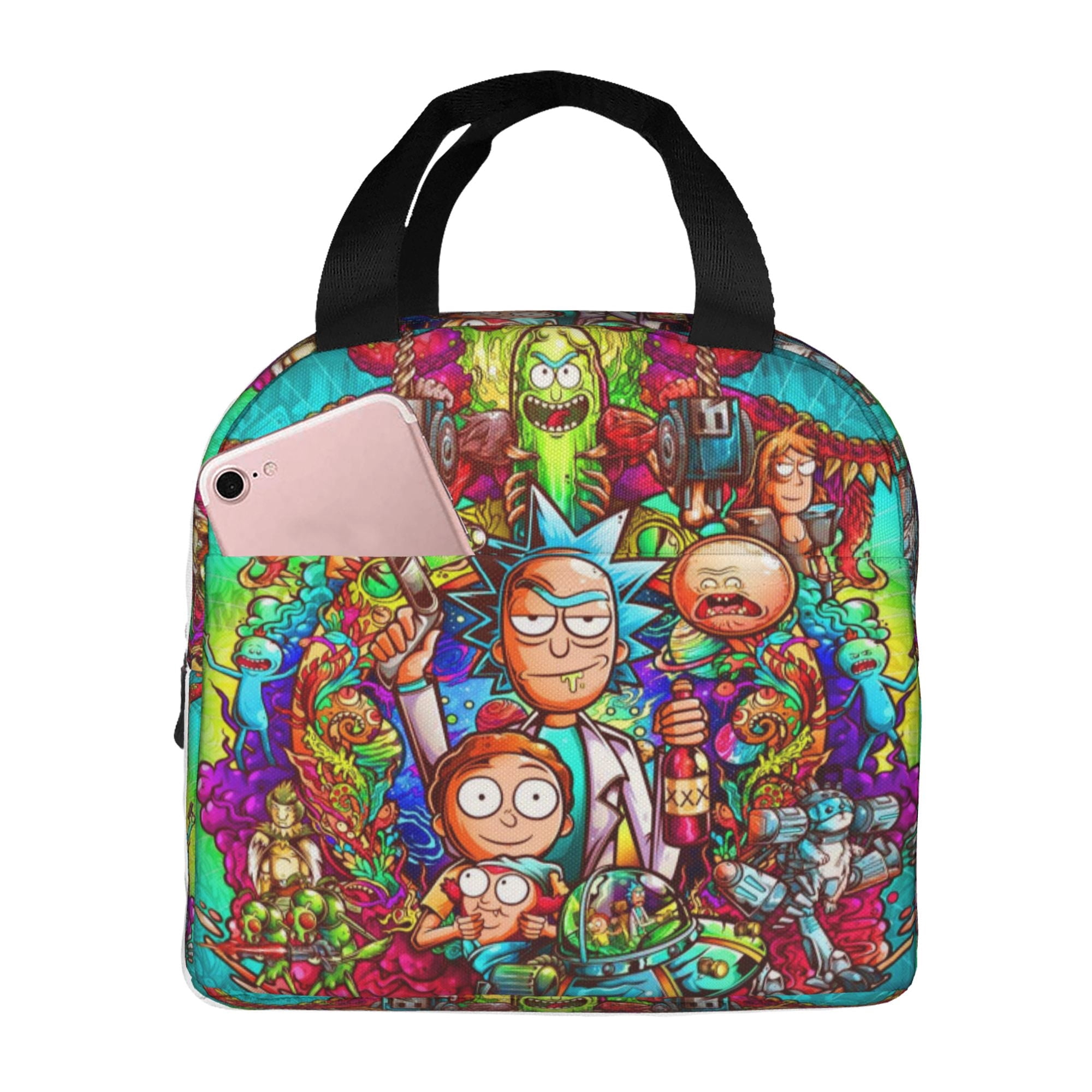Rick and Morty Lunch Box Lunch Bag Reusable Insulated Lunch Box Meal ...