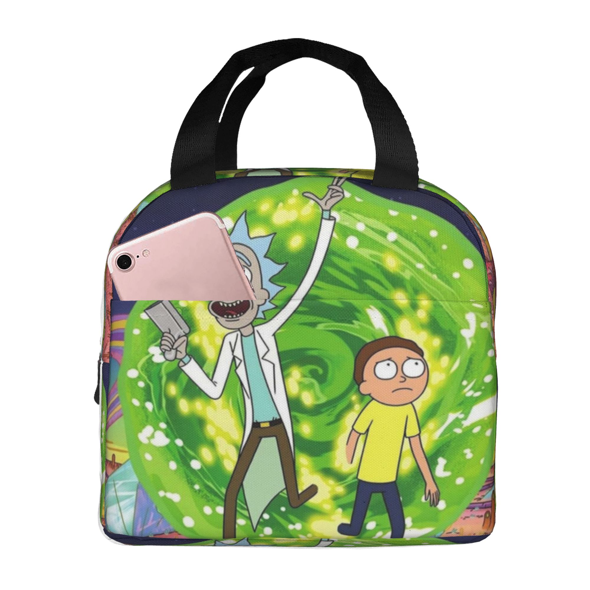 Rick and Morty Lunch Box Lunch Bag Reusable Insulated Lunch Box Meal ...