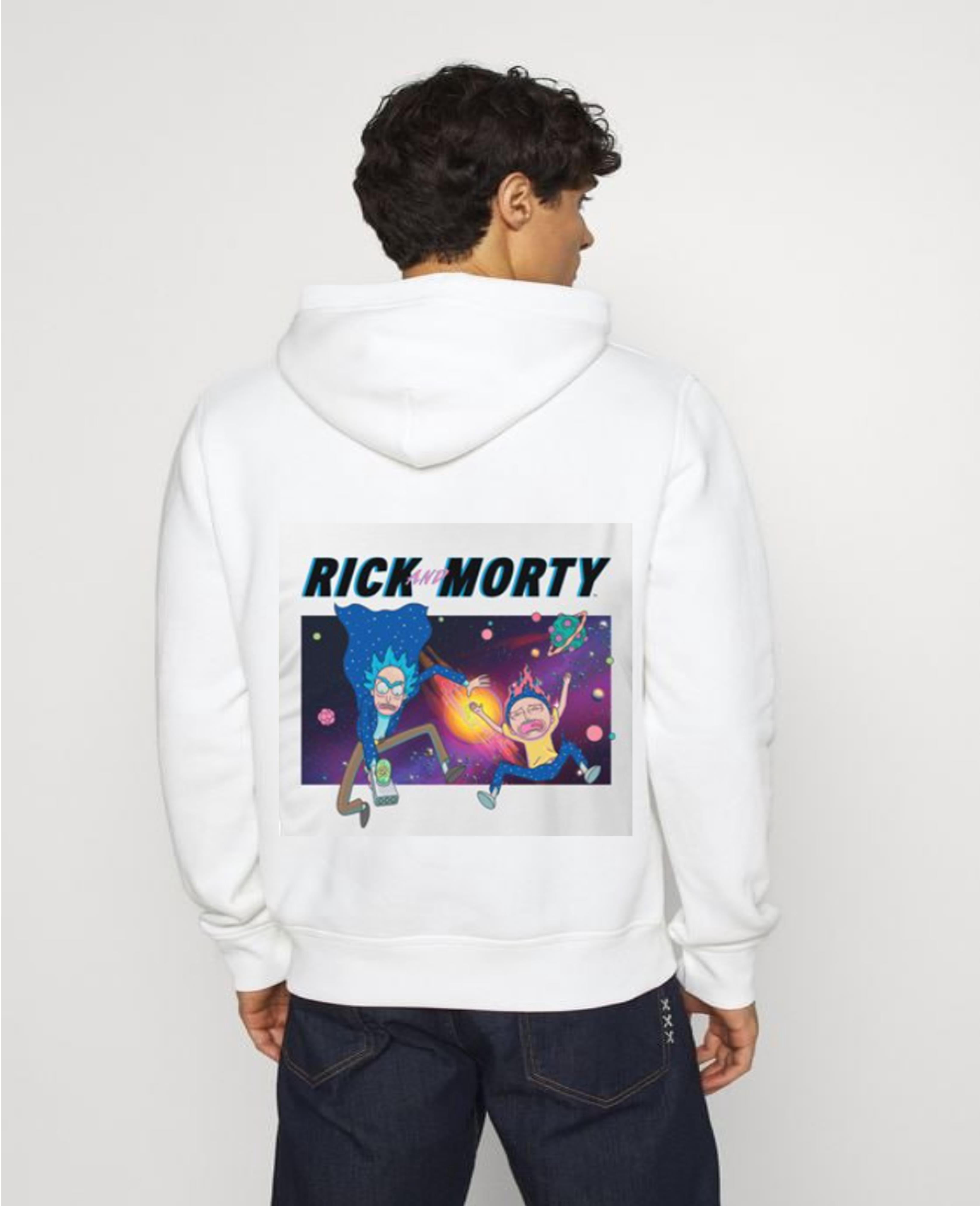 Rick & Morty Men's & Big Men's Short Sleeve Graphic hoodie shirt ...