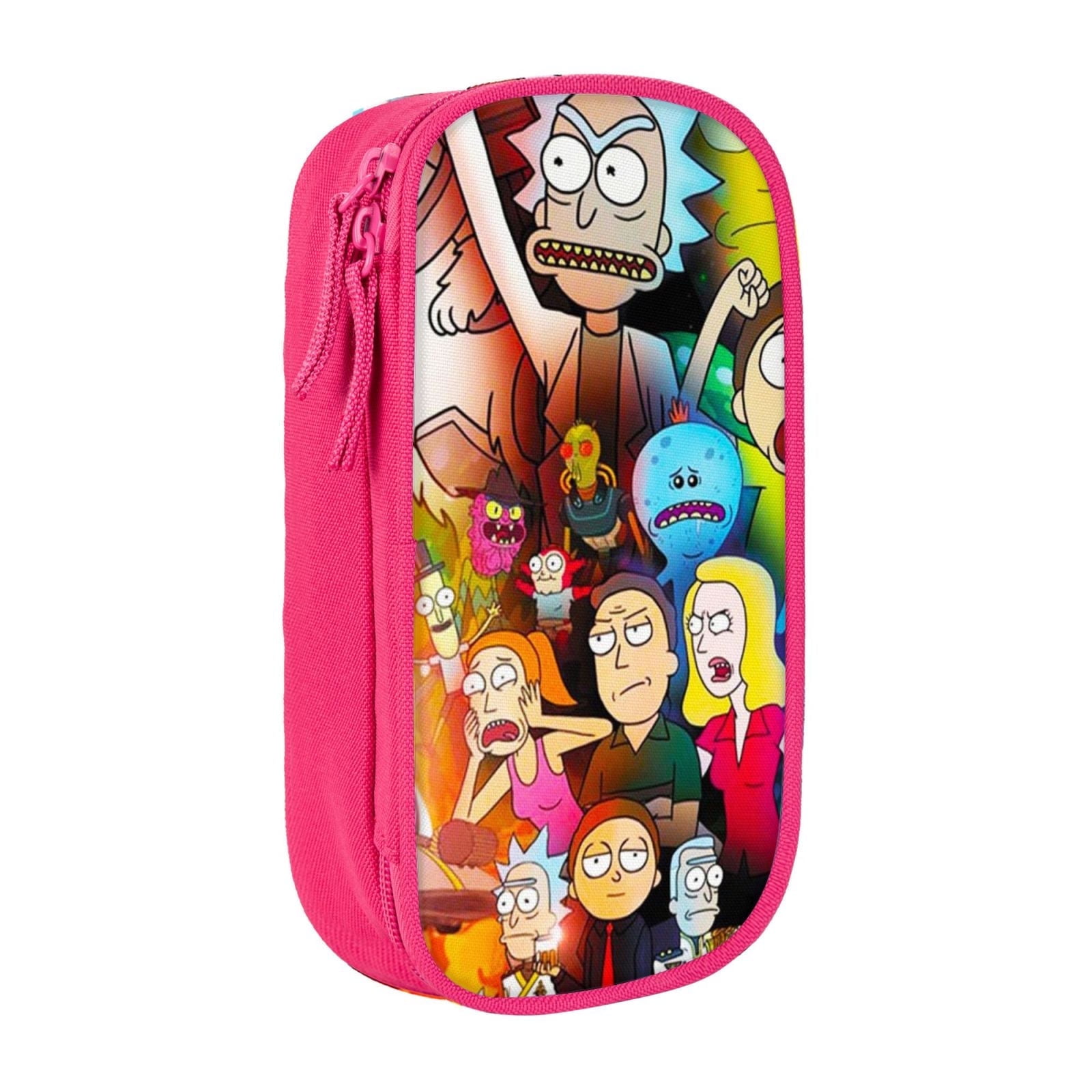 Rick and Morty Pencil Case with Zipper, Big Capacity Pen Pouch Large ...