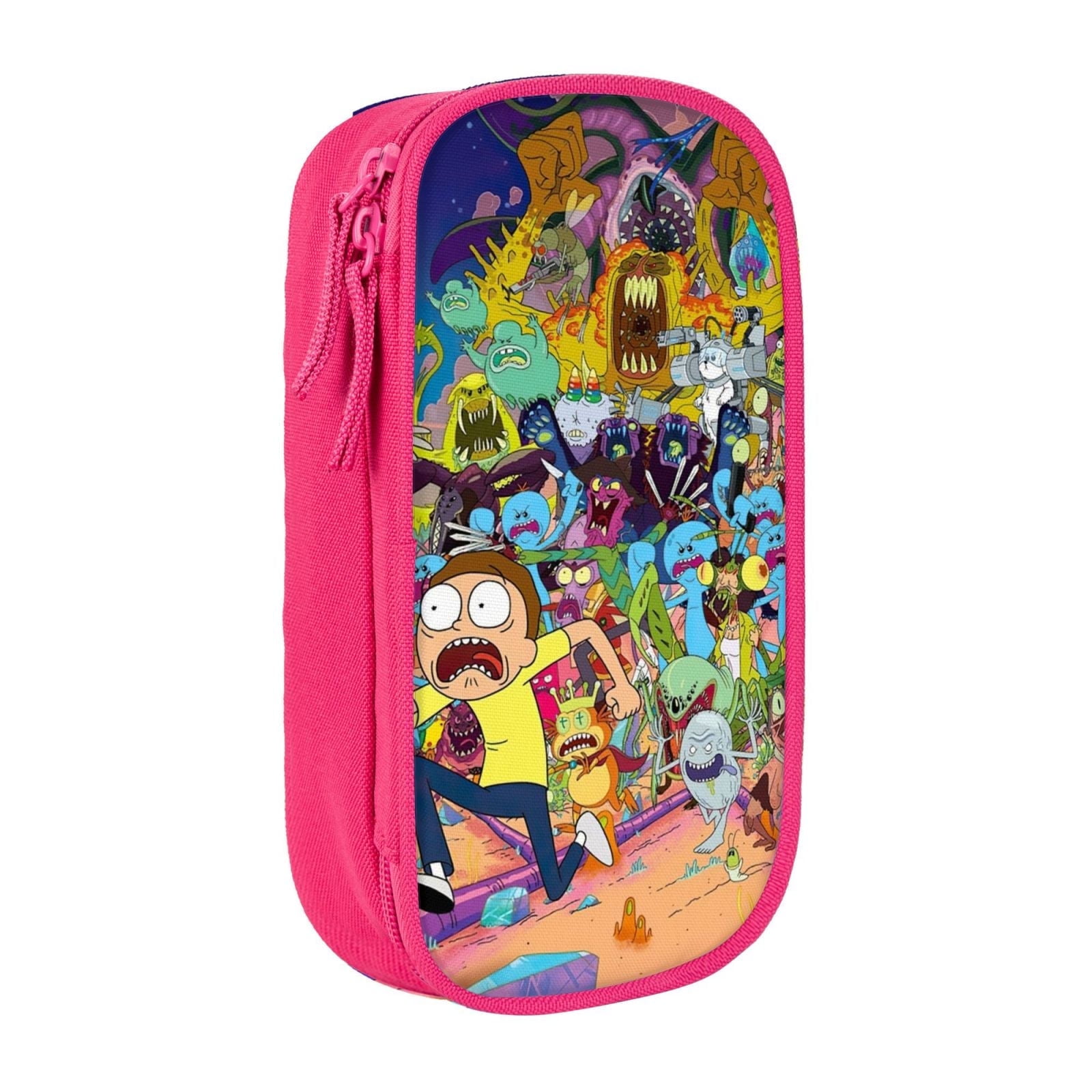 Rick and Morty Pencil Case with Zipper, Big Capacity Pen Pouch Large ...