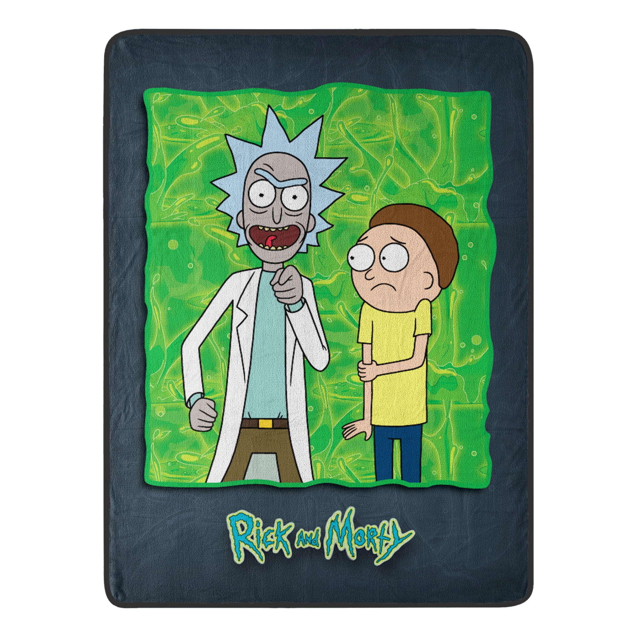 Rick & Morty Rick Investigates Kids Micro Raschel Throw Blanket ...