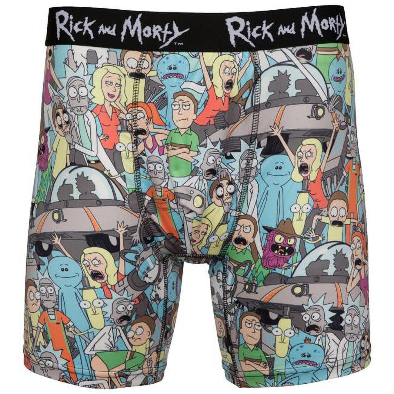 Rick & Morty Rick & Morty Character Collage Boxer Briefs - Large ...