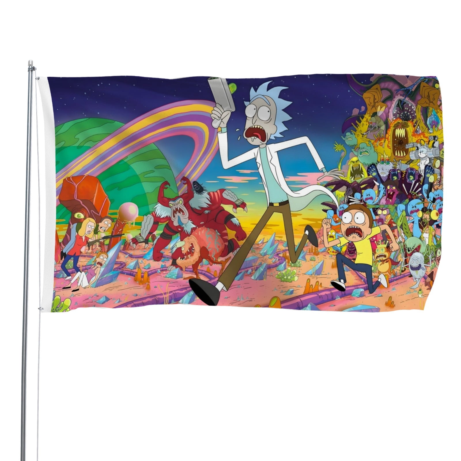 Rick Morty-themed Printed Flag Perfect gift for fans, friends, and ...