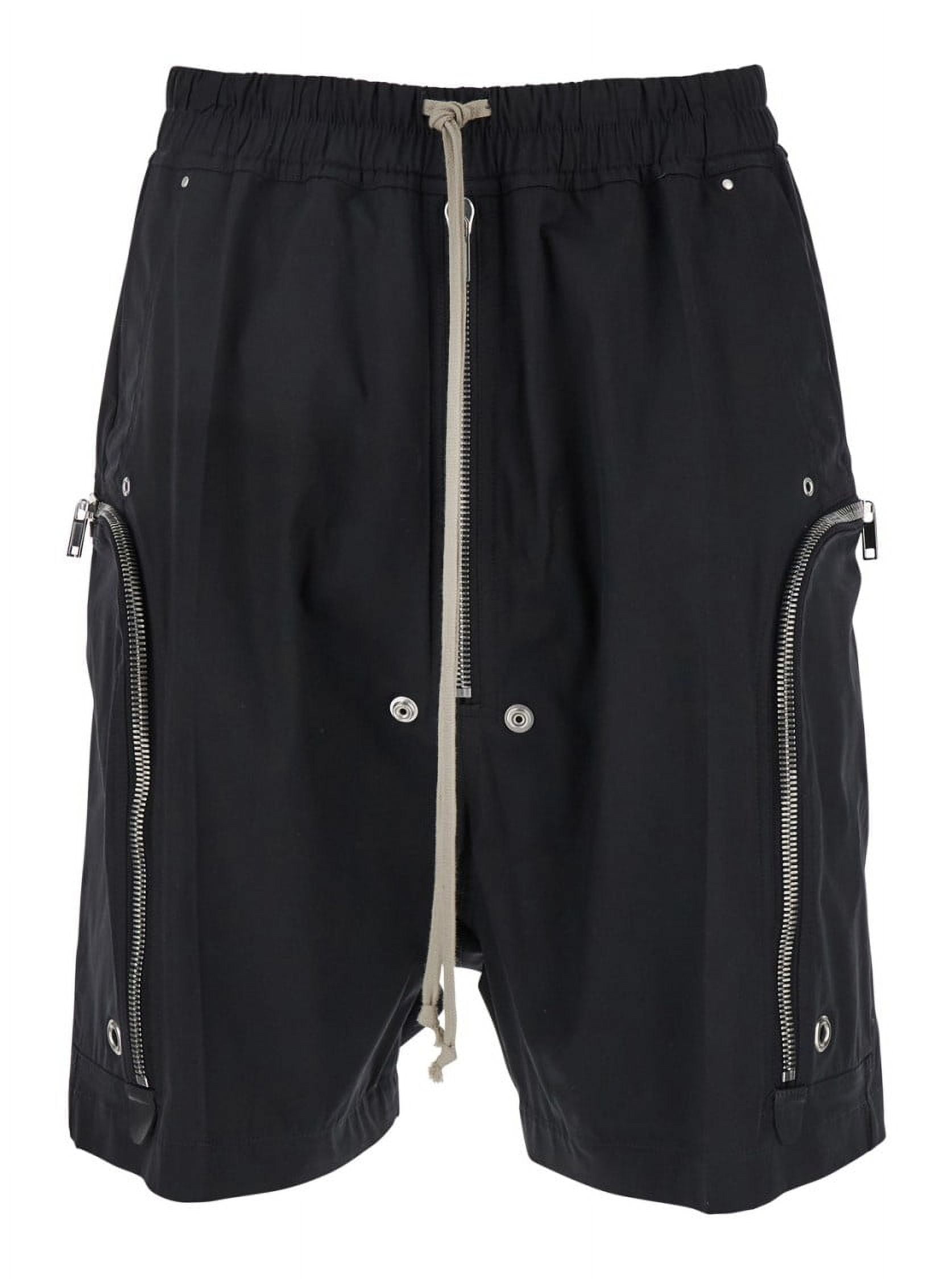 Rick Owens Men's Relaxed-Fit Black Trousers With Elastic Waistband ...