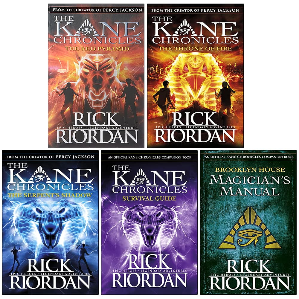 Rick Riordan Kane Chronicles Series 5 Books Collection Set (The Red ...