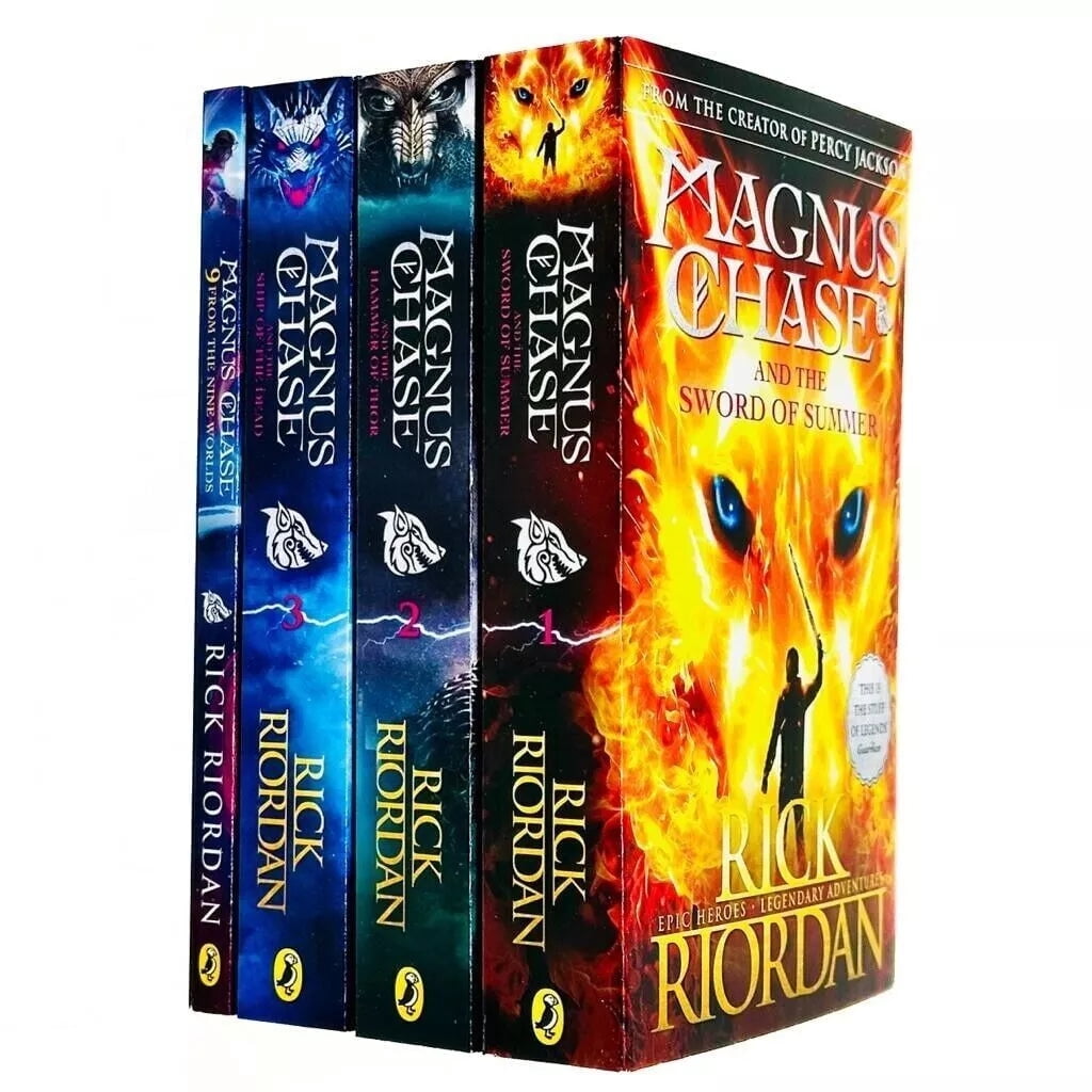 Rick Riordan Magnus Chase Series 4 Books Collection Set The Sword Of ...