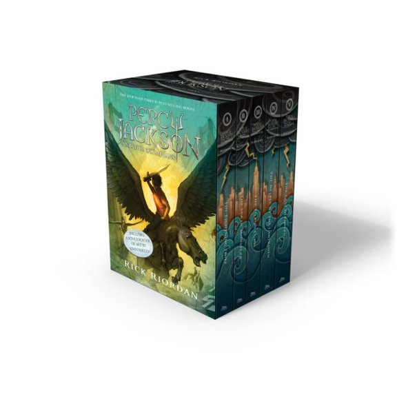 Percy Jackson and the Olympians 5 Book Boxed Set with Poster, Hardcover ...