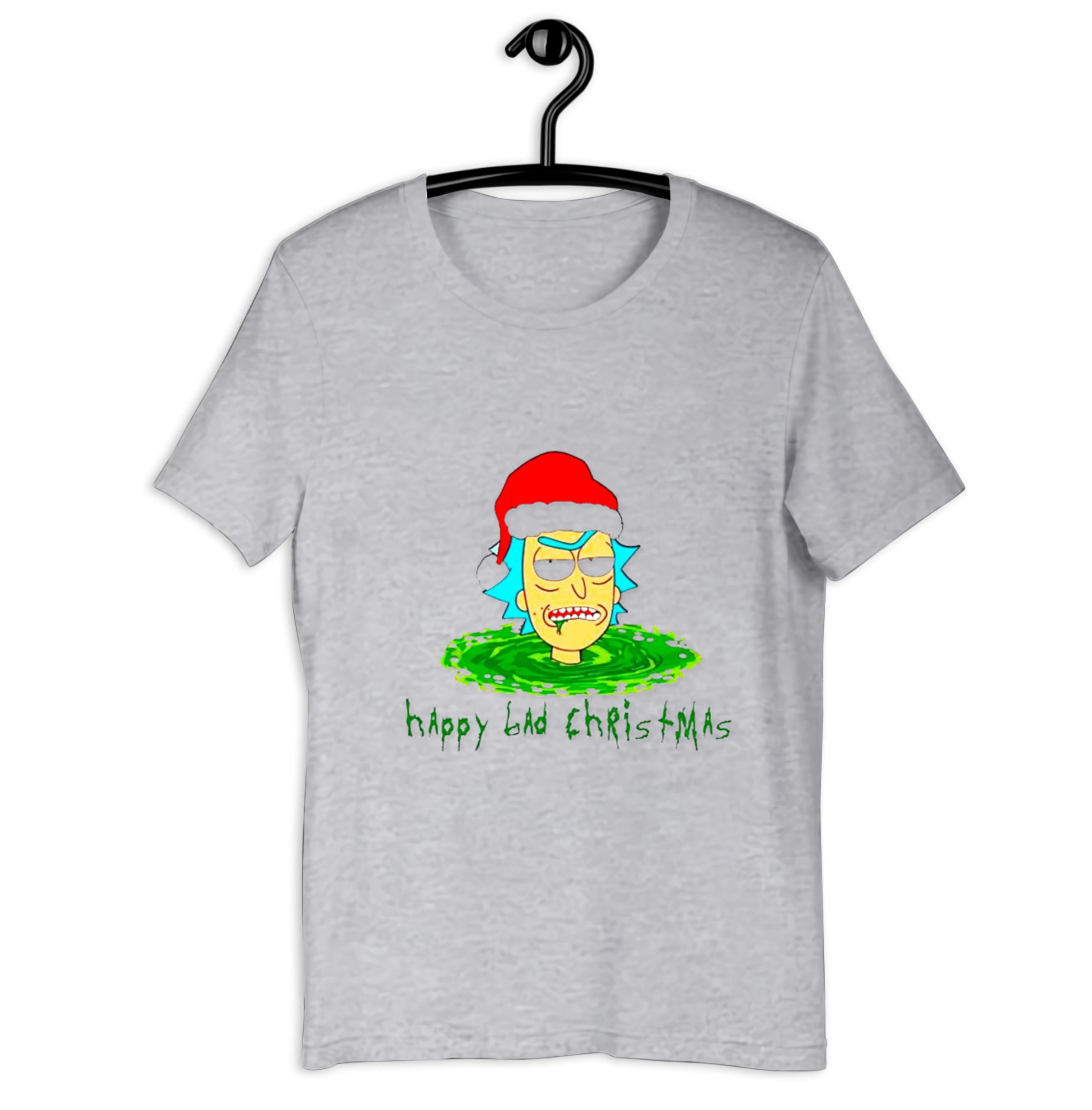 Rick Sanchez Rick and Morty character Happy Bad Christmas shirt- New ...