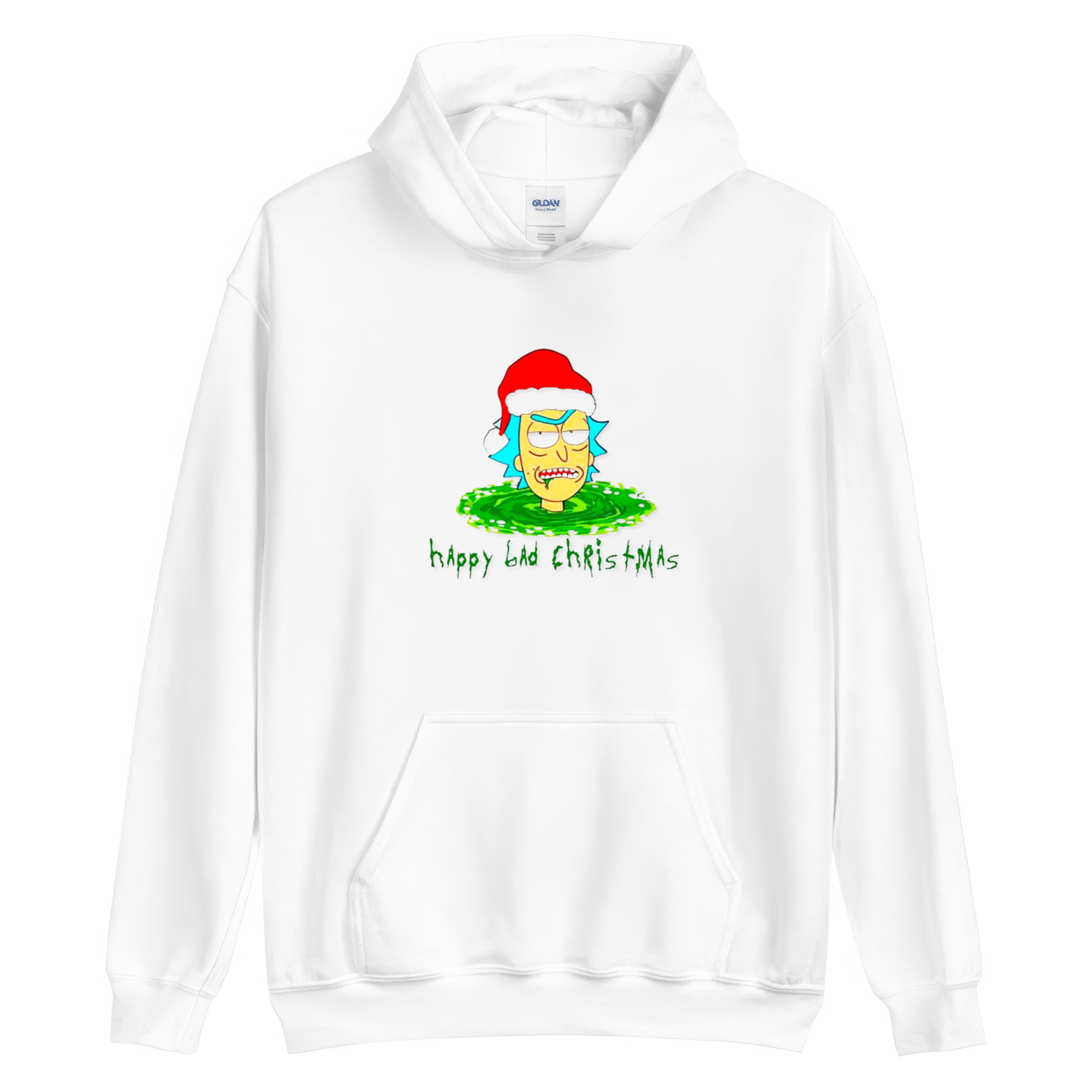 Rick Sanchez Rick and Morty character Happy Bad Christmas shirt-New ...