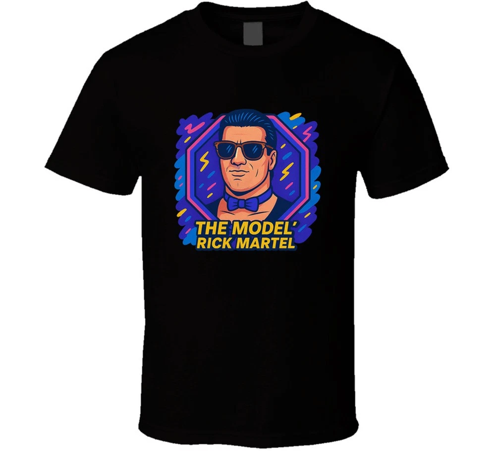 Rick The Model Martel Retro Wrestling Cartoon T Shirt - Walmart.com