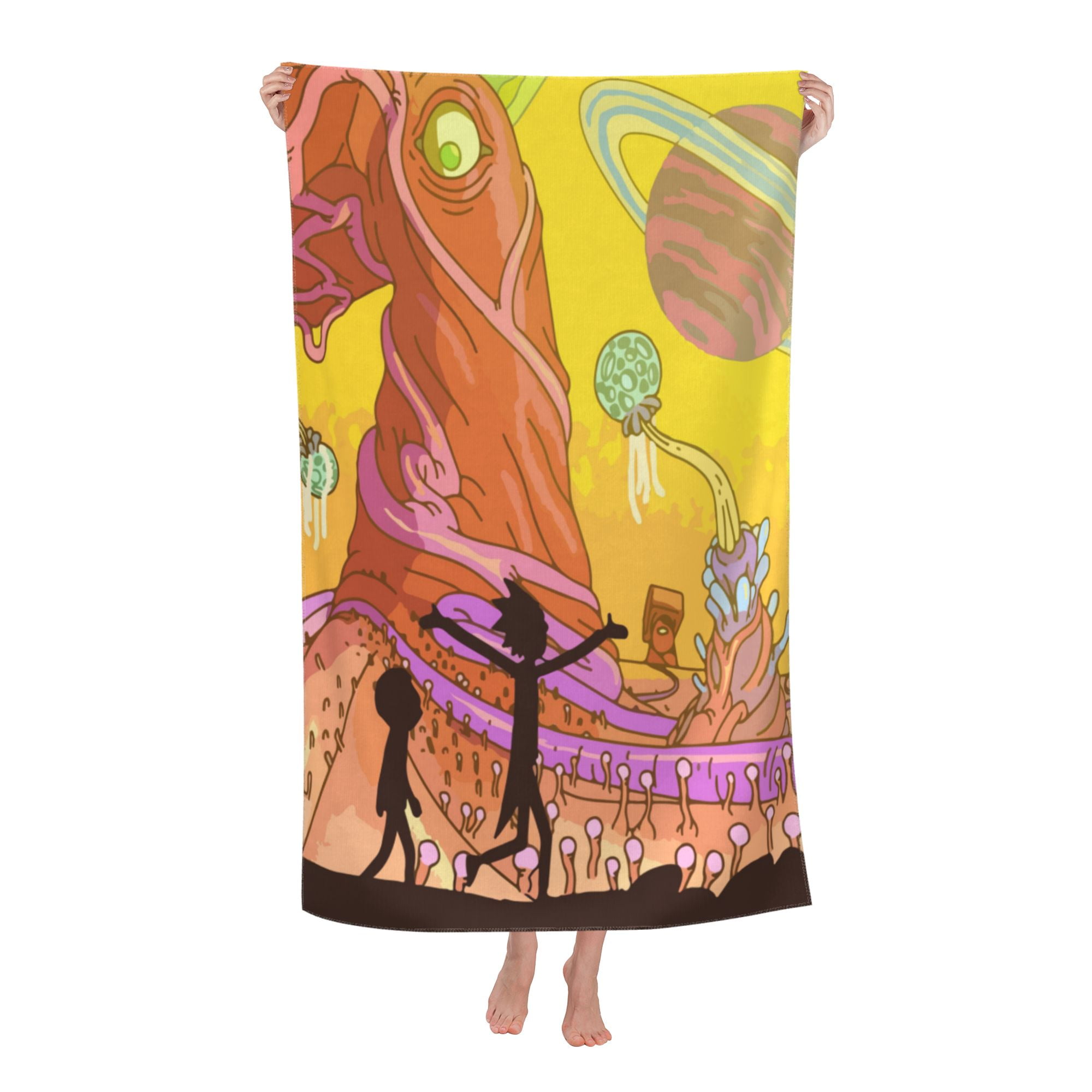 Rick and Morty Beach Towels Quick Dry Microfiber Soft and Absorbent ...