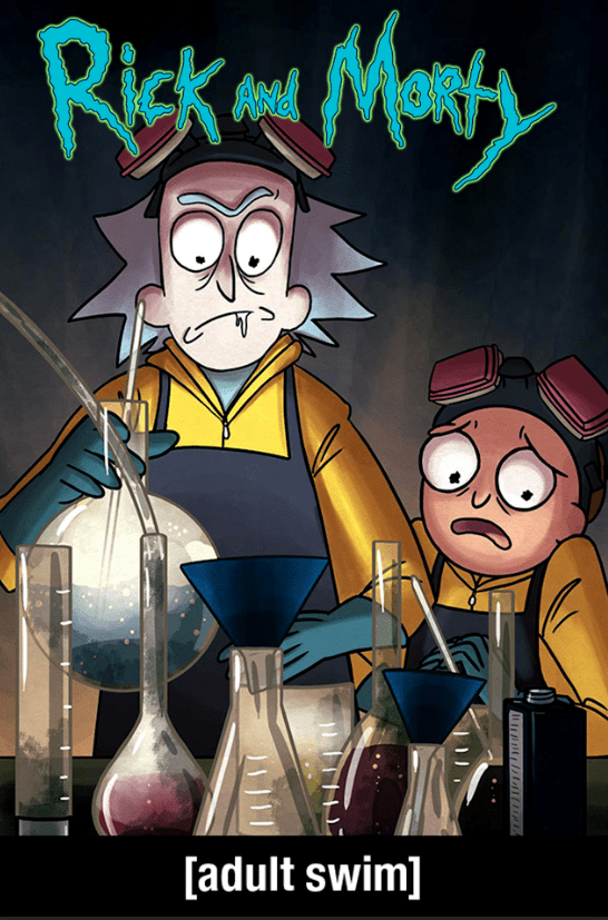 Rick and Morty 2013 Poster 24x36 - Animated Sci-Fi Comedy Absurd ...