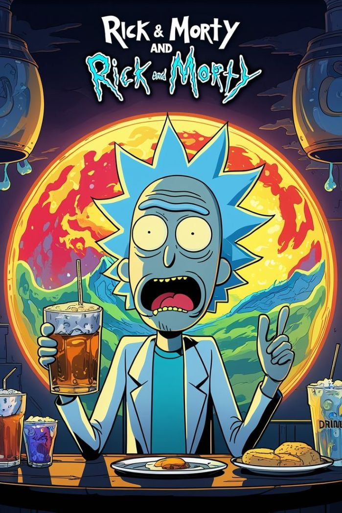 Rick and Morty 5D DIY Diamond Art Painting Kits Fantasy film 12x16 Inch ...