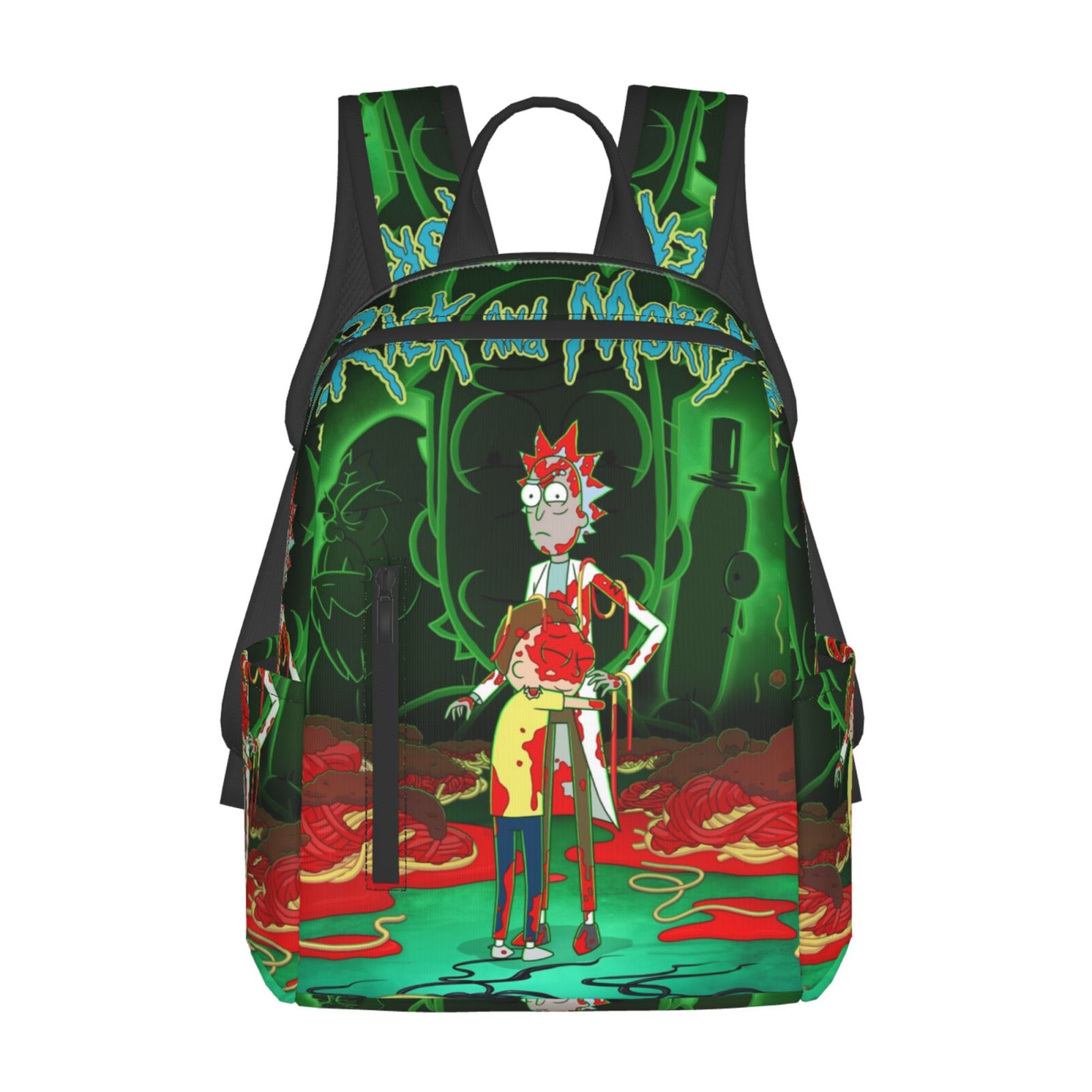 Rick and Morty Backpack Lightweight Shoulders Daypack School Bag Casual ...
