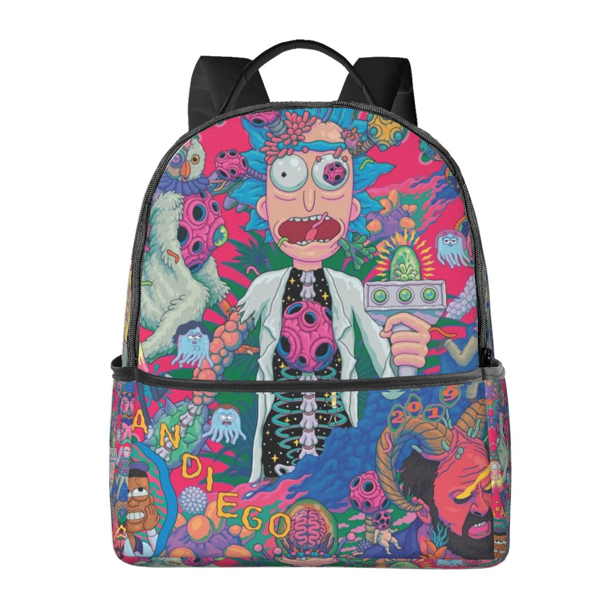 Rick and Morty Backpack Stylish Lightweight Travel Backpack for Adult ...