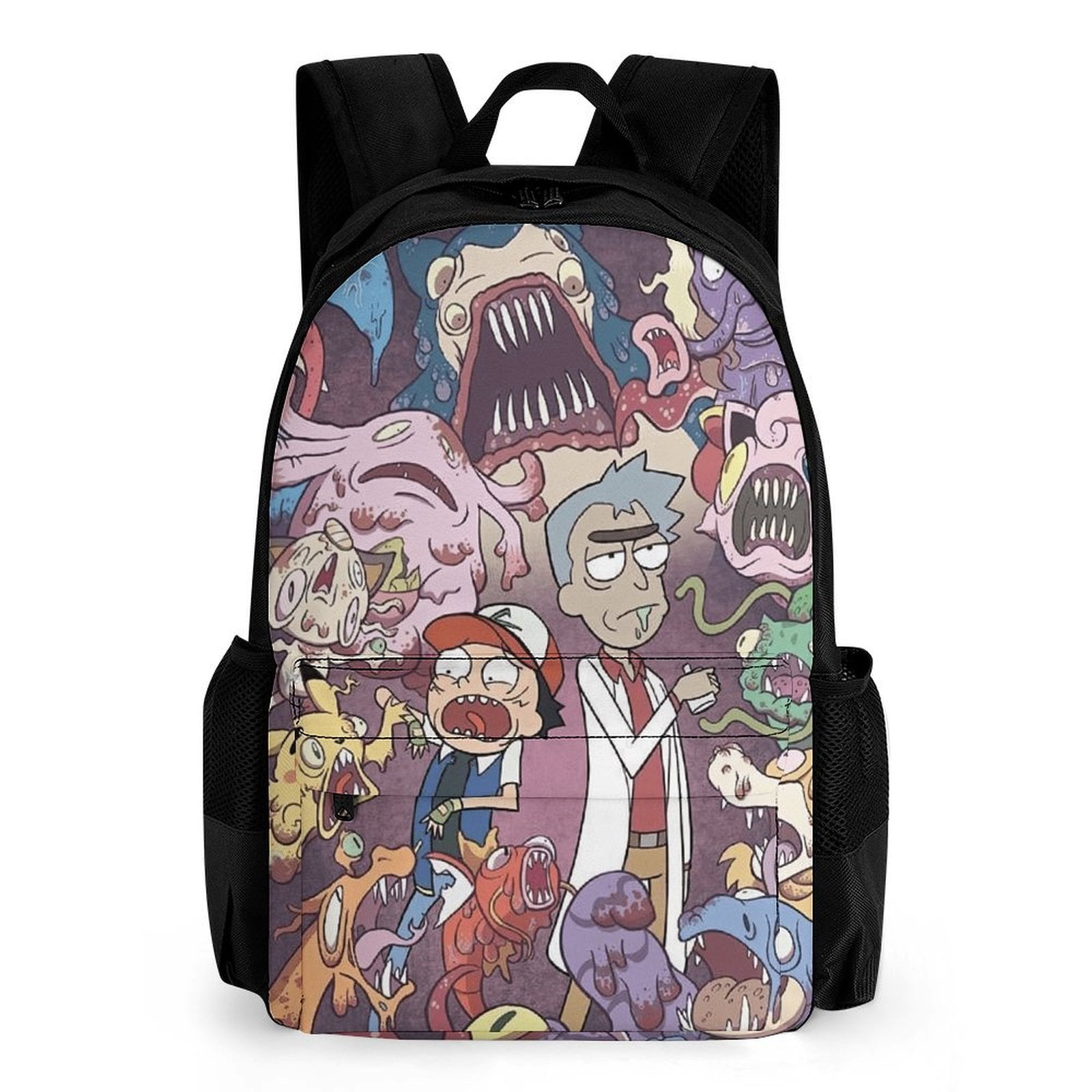 Rick and Morty Backpack with Adjustable Straps, Multiple Pockets ...