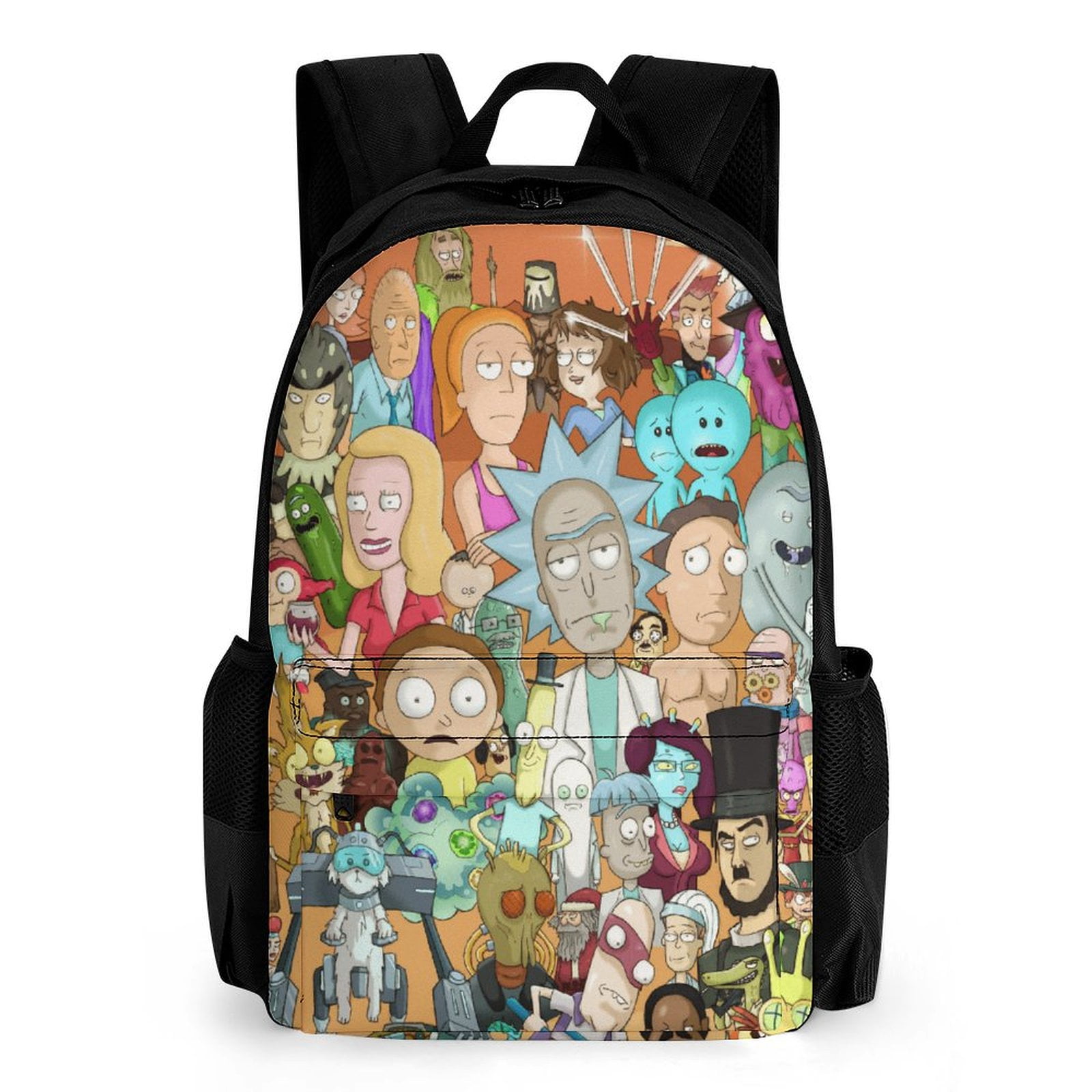 Rick and Morty Backpack with Adjustable Straps, Multiple Pockets ...