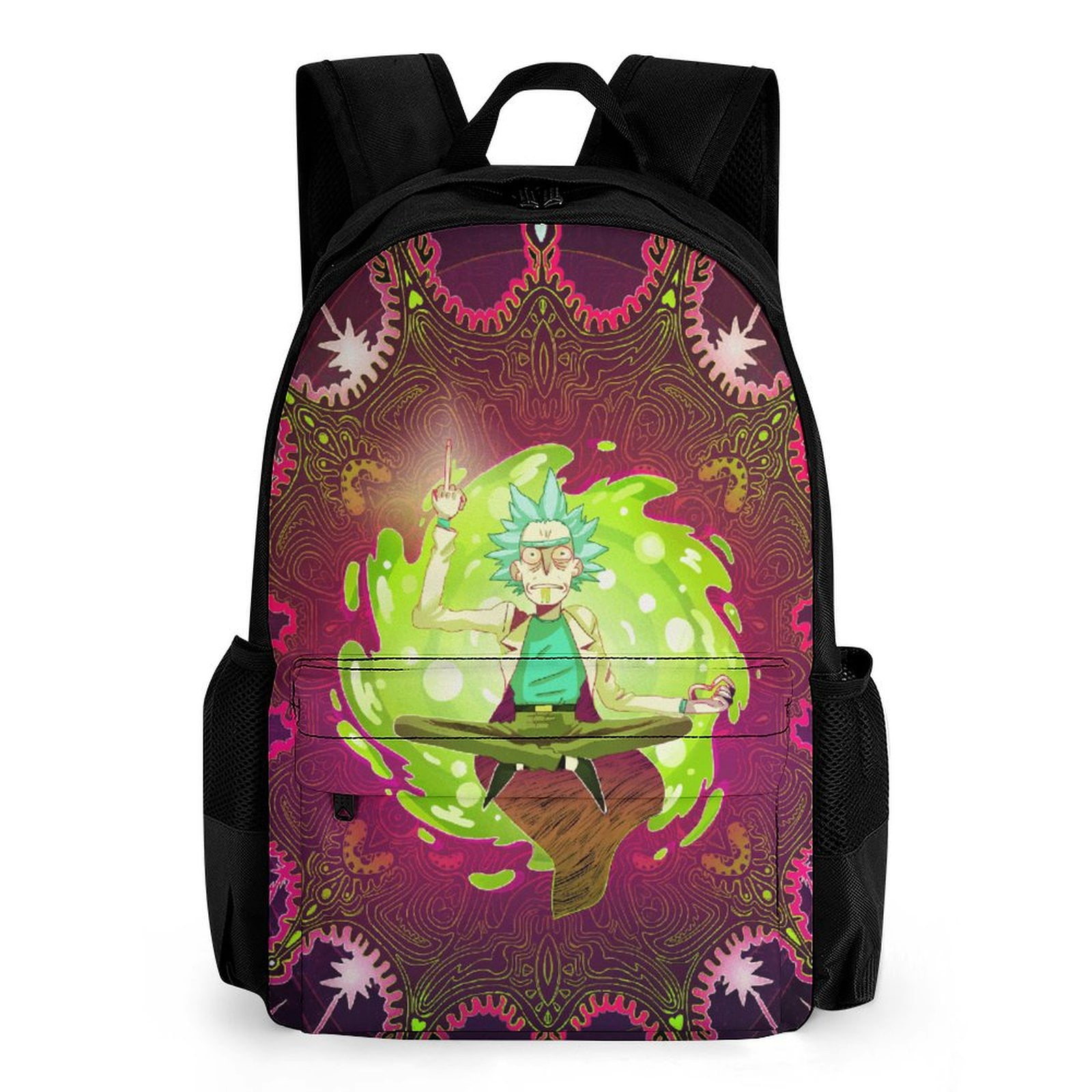 Rick and Morty Backpack with Adjustable Straps, Multiple Pockets ...
