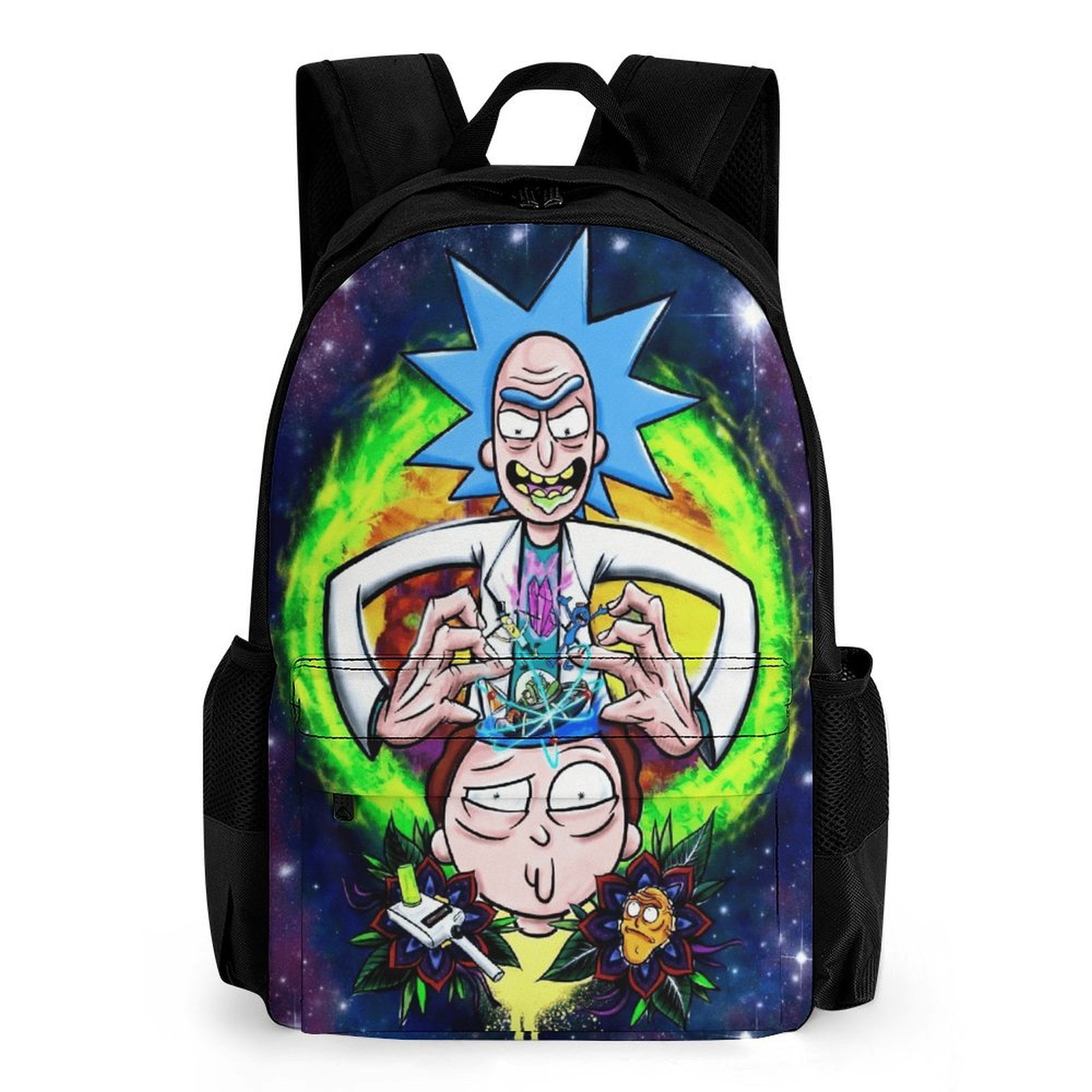 Rick and Morty Backpack with Adjustable Straps, Multiple Pockets ...