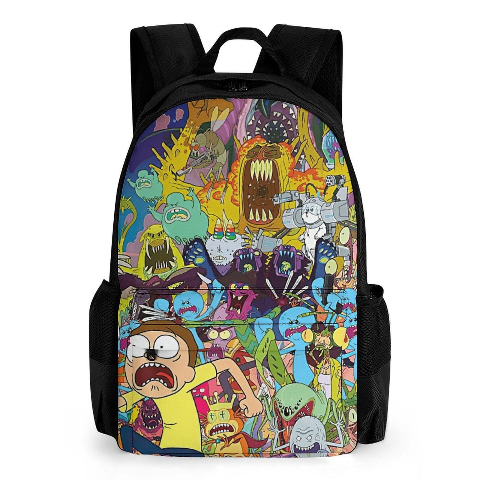 Rick and Morty Backpack with Adjustable Straps, Multiple Pockets ...