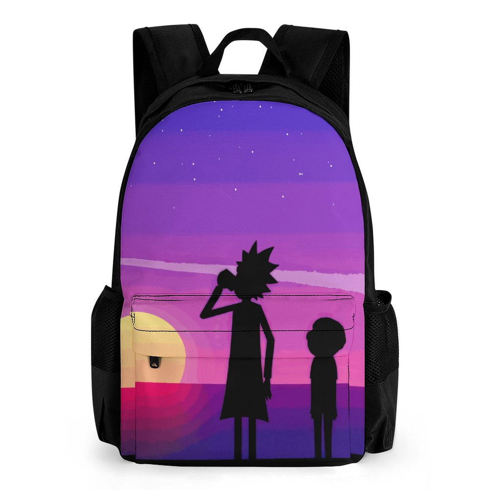 Rick and Morty Backpack with Adjustable Straps, Multiple Pockets ...