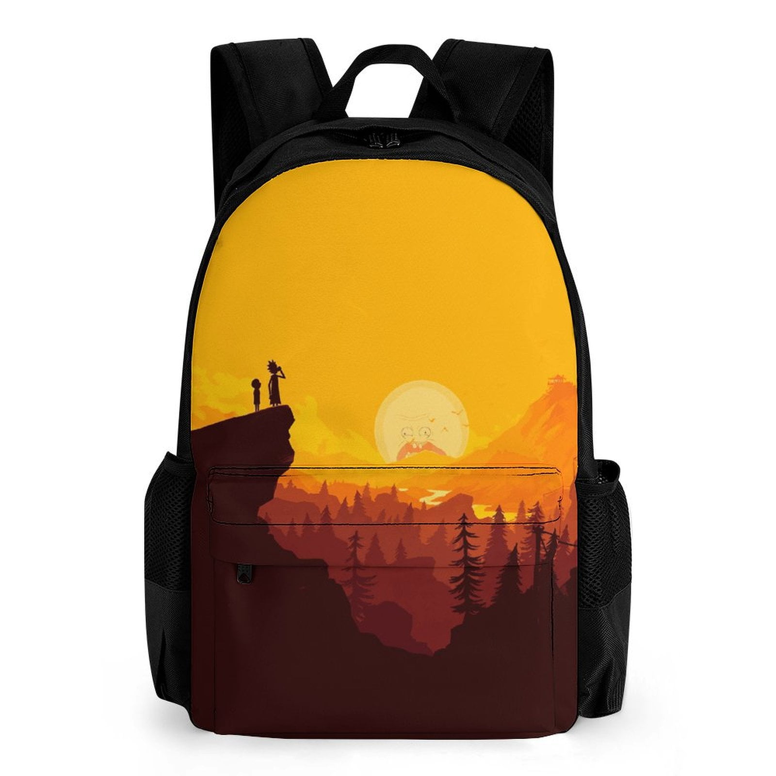 Rick and Morty Backpack with Adjustable Straps, Multiple Pockets ...