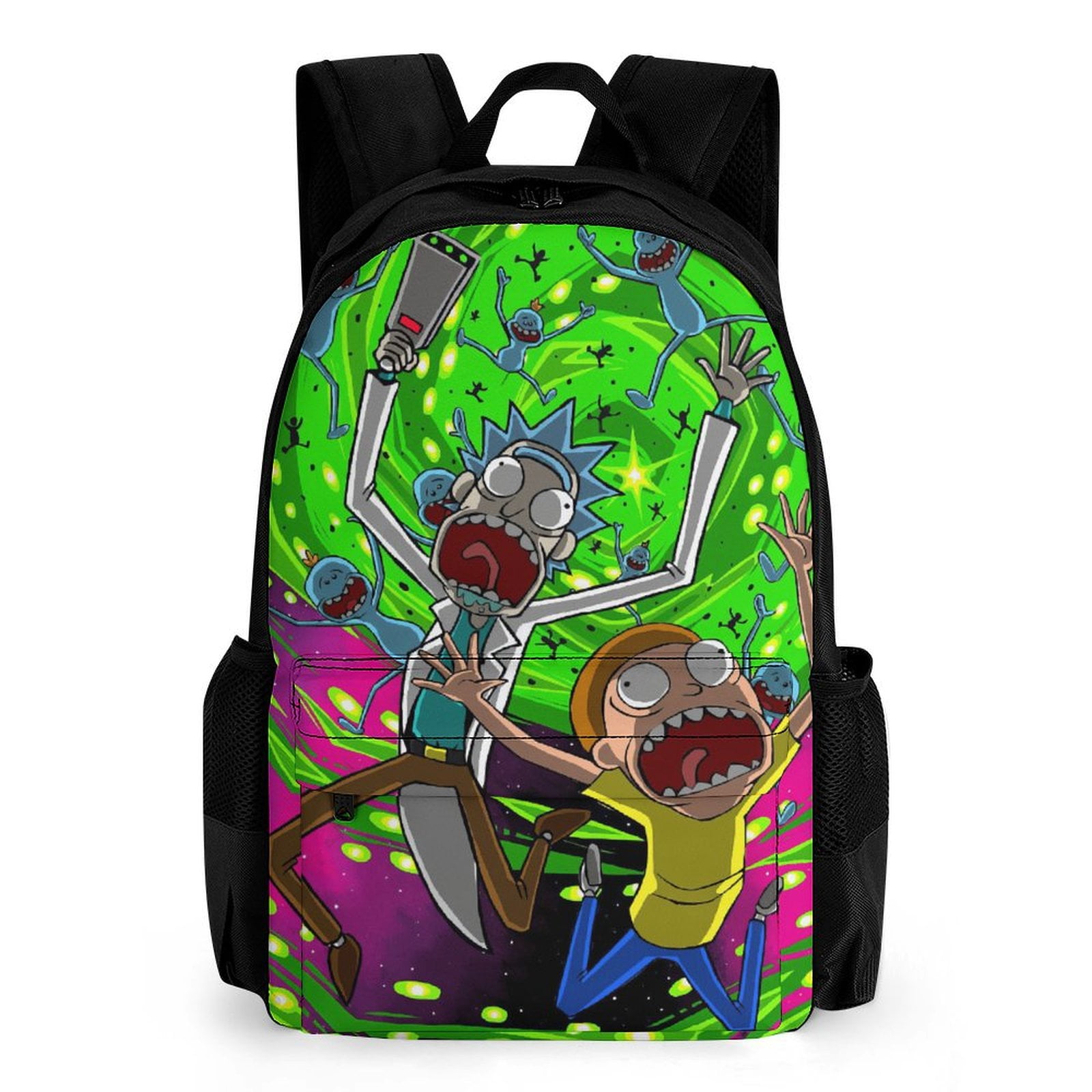Rick and Morty Backpack with Adjustable Straps, Multiple Pockets ...
