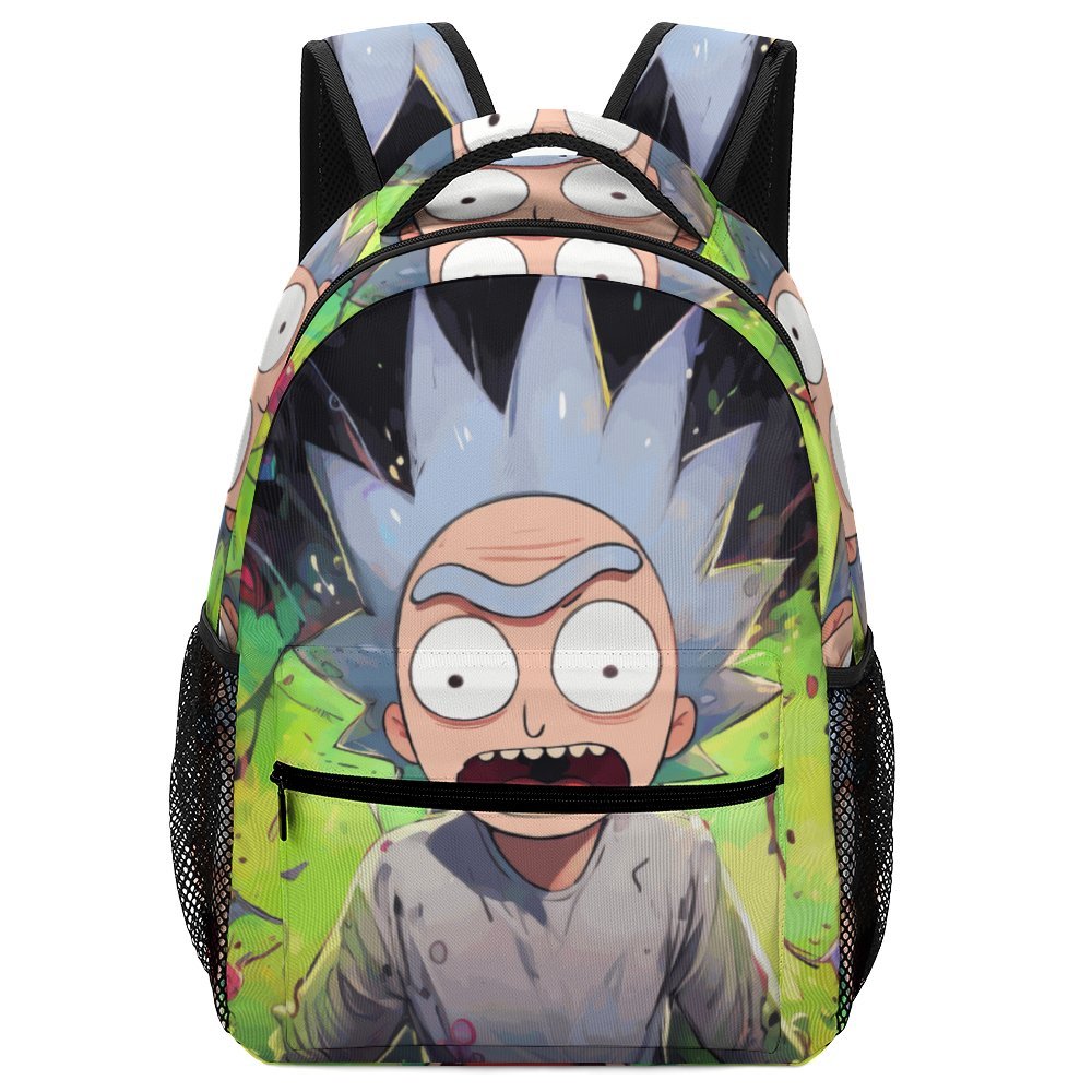 Rick and Morty Backpack with Safety Whistle, Comfortable Great for ...