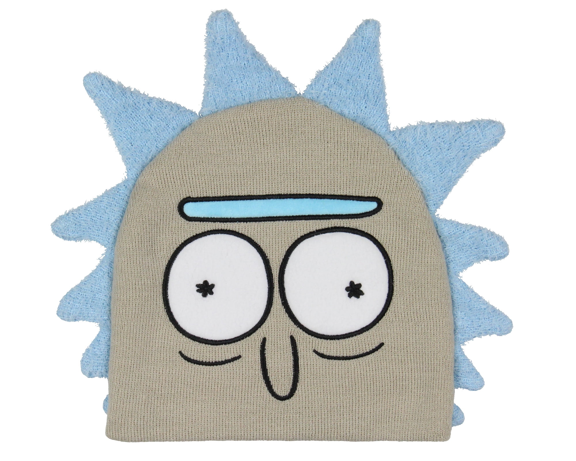 Rick and Morty Beanie Rick Felt Embroidery Face Design With Fuzzy Knit ...
