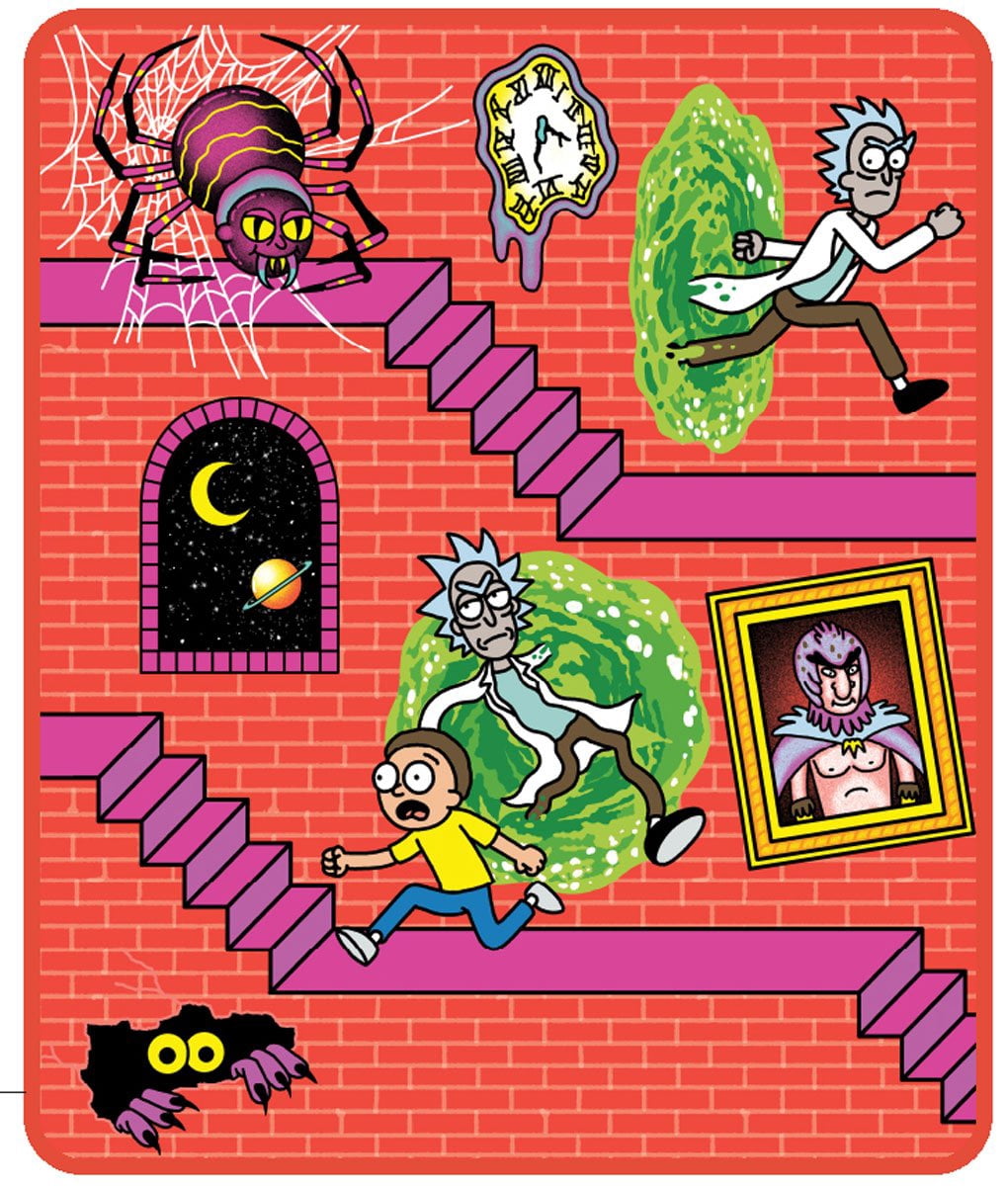 Rick and Morty Bedding Micro Raschel Throw, 50" x 60" Official Rick ...