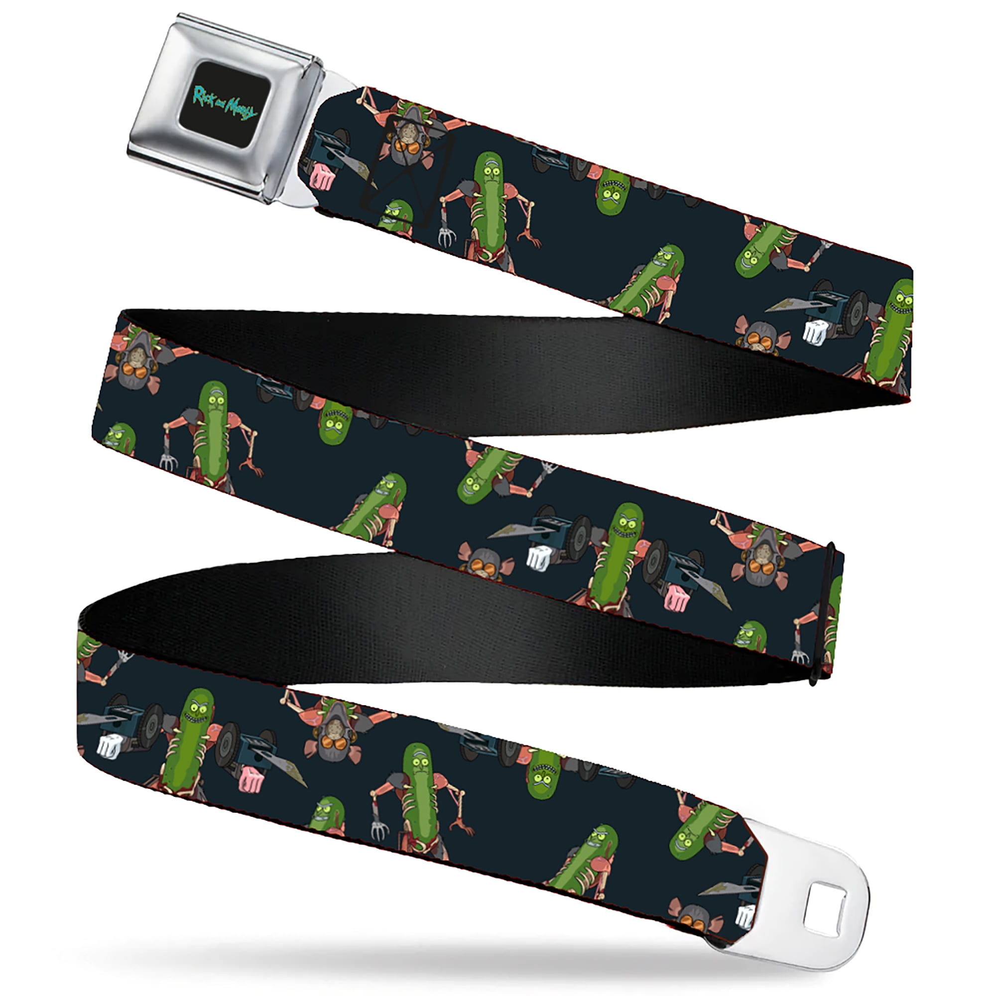Rick and Morty Belt, Seatbelt Buckle Belt, Rick and Morty Pickle Rick ...
